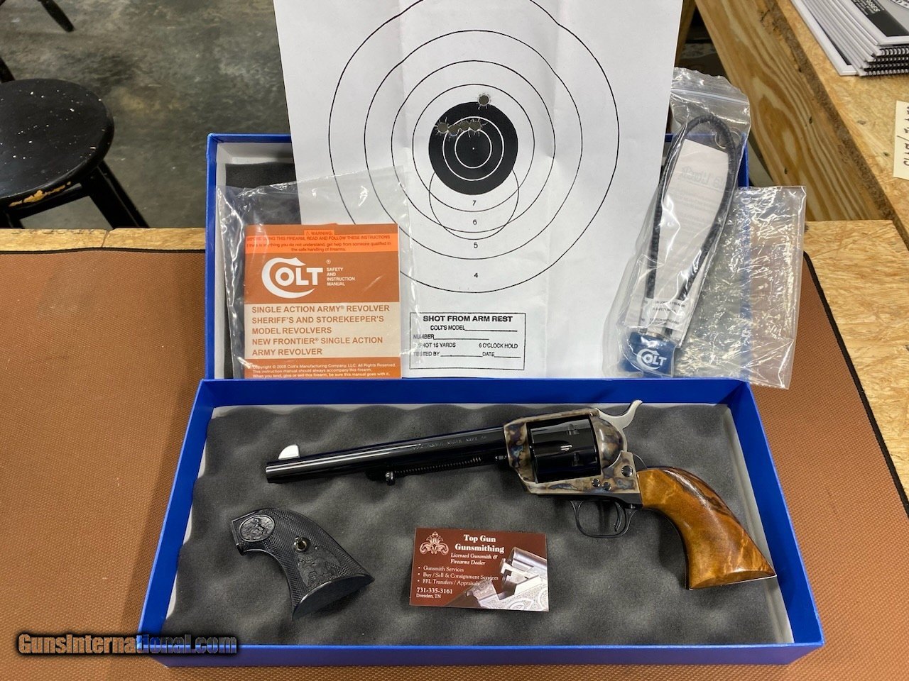 Gorgeous Custom Shop Colt SAA single Action Army Black Powder Frame 45 ...