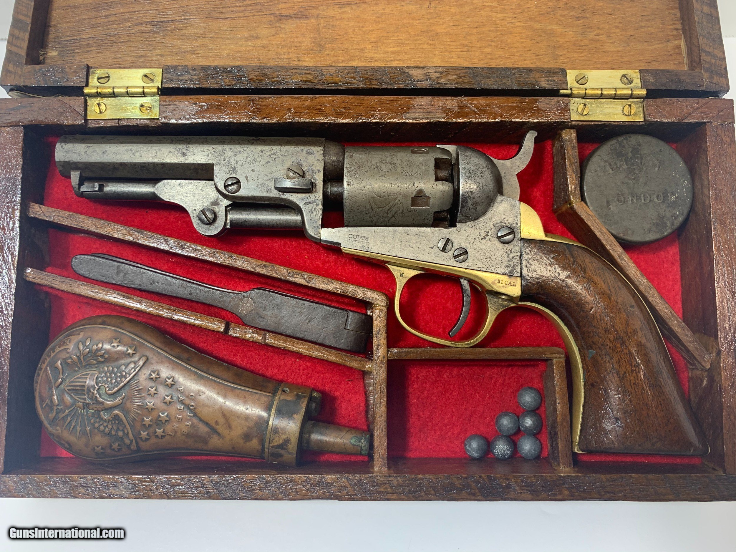 Colt 1849 POCKET (.31 CALIBER WITH STAGECOACH SCENE ON CYLINDER) / Year ...