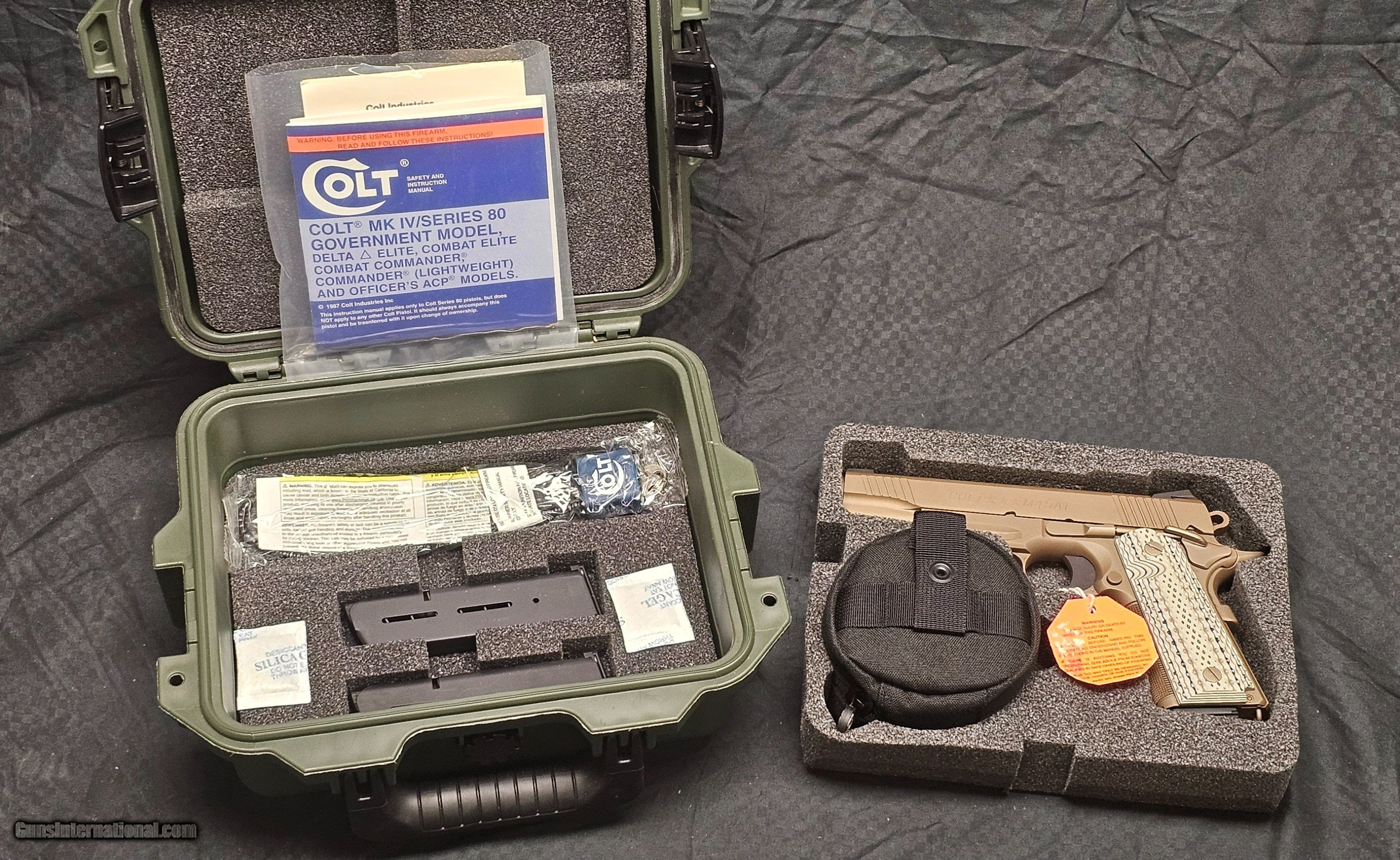 Colt M45A1 45 Auto Custom Shop w/original case and paperwork *RARE*