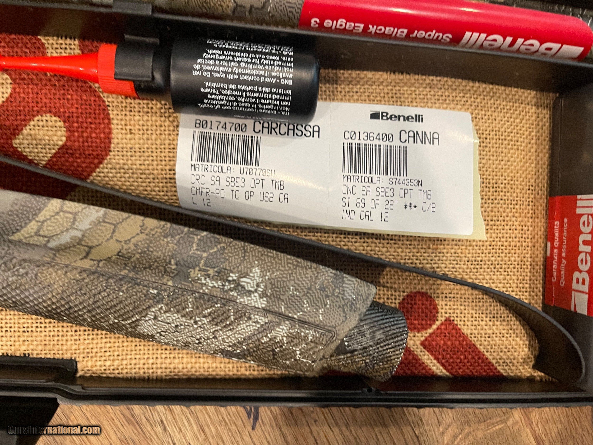 Benelli SBE 3 Gore Optifade TImber camo 3 1/2" chamber 12 ga 26" barrel ...