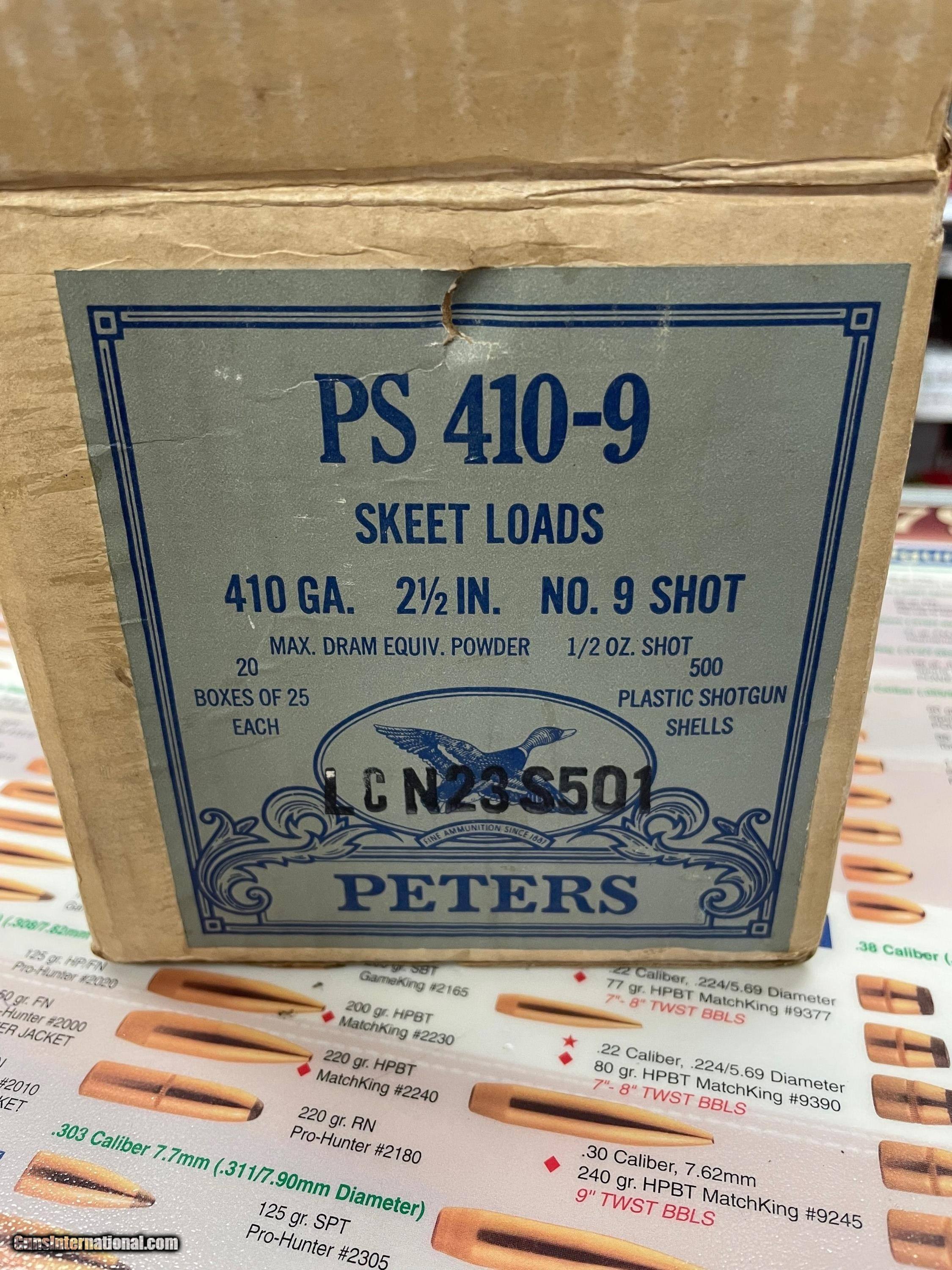 Peters Vintage Complete Case of Skeet 410ga Shells