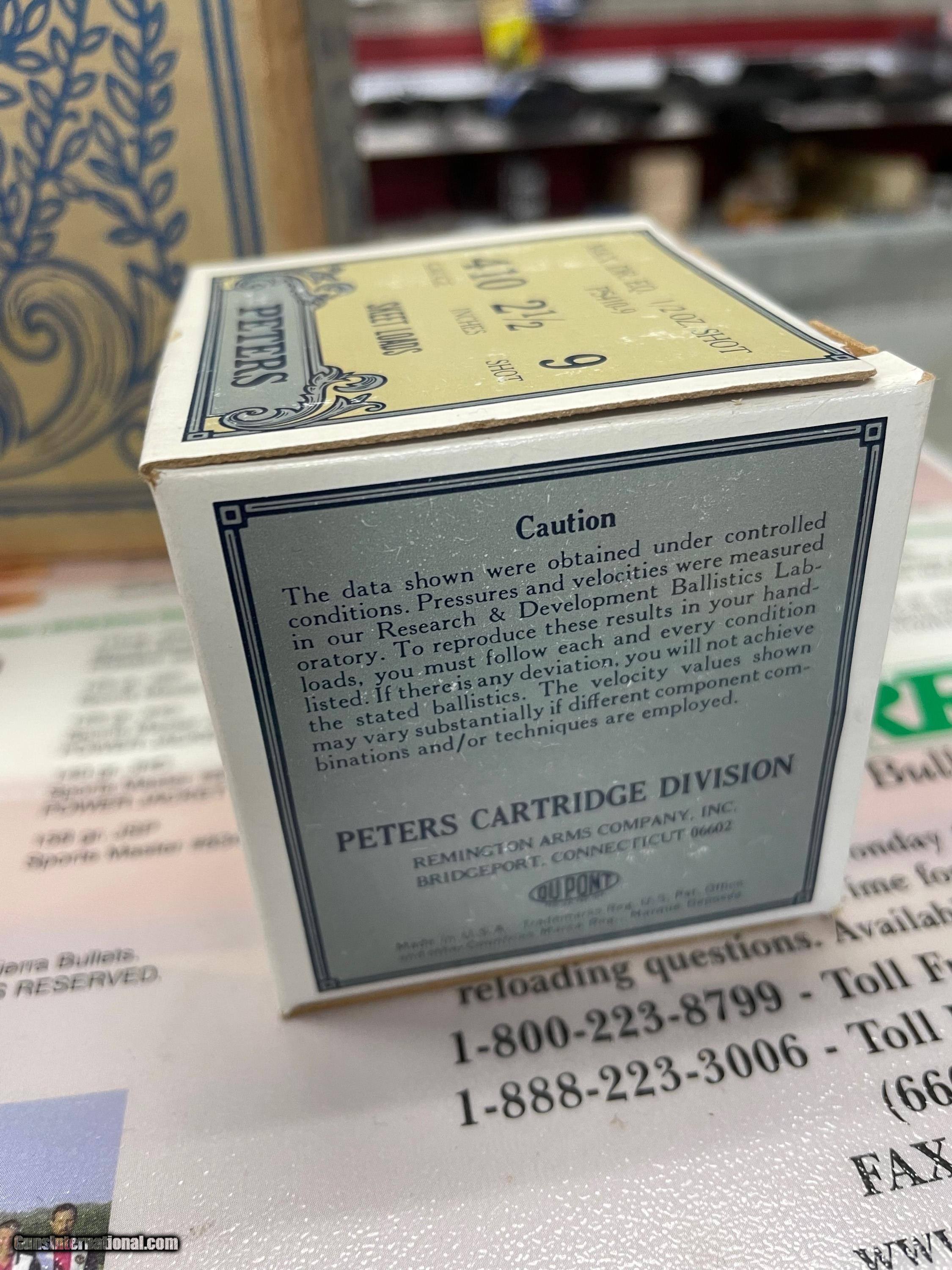 Peters Vintage Complete Case of Skeet 410ga Shells