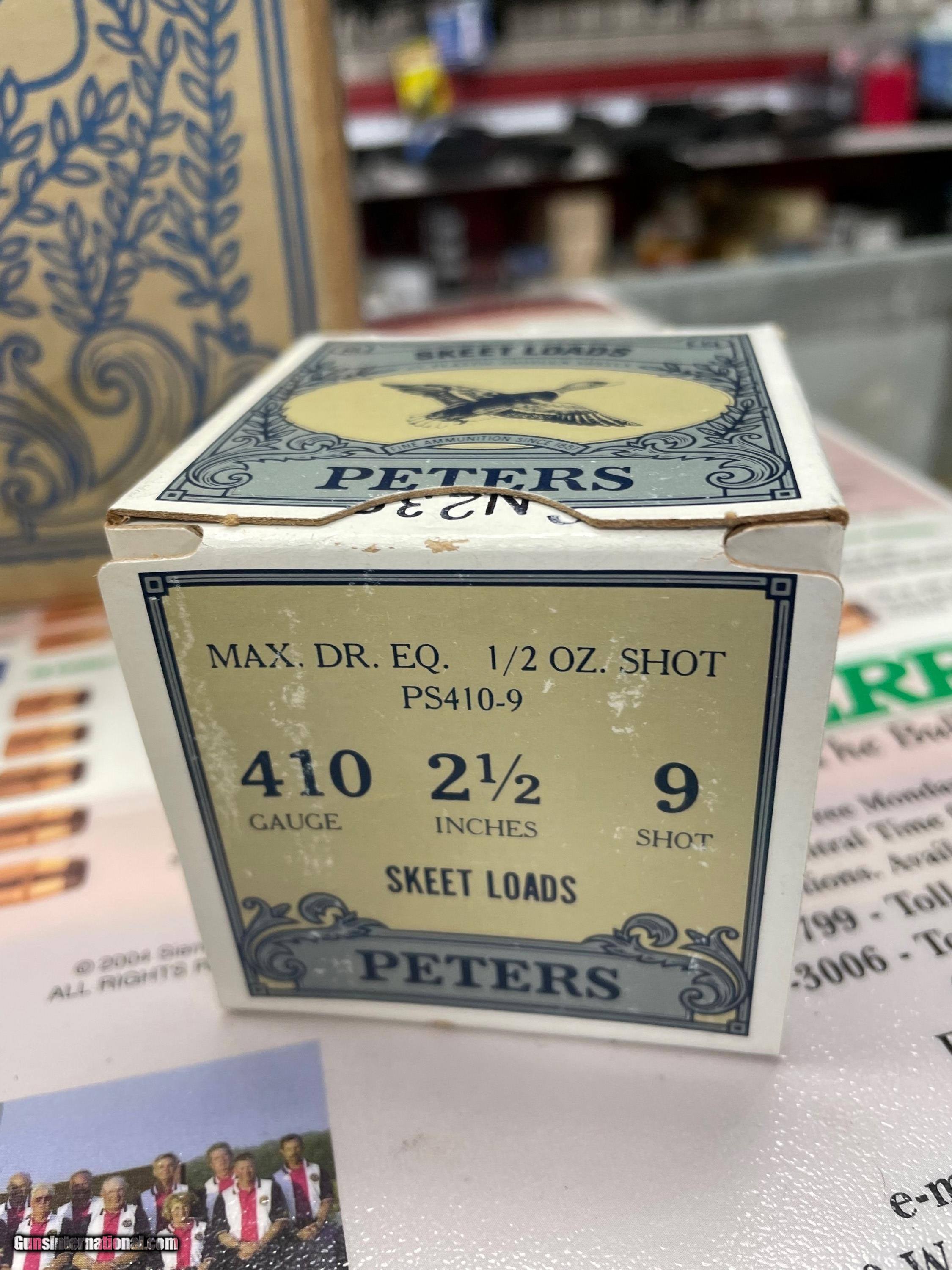 Peters Vintage Complete Case of Skeet 410ga Shells