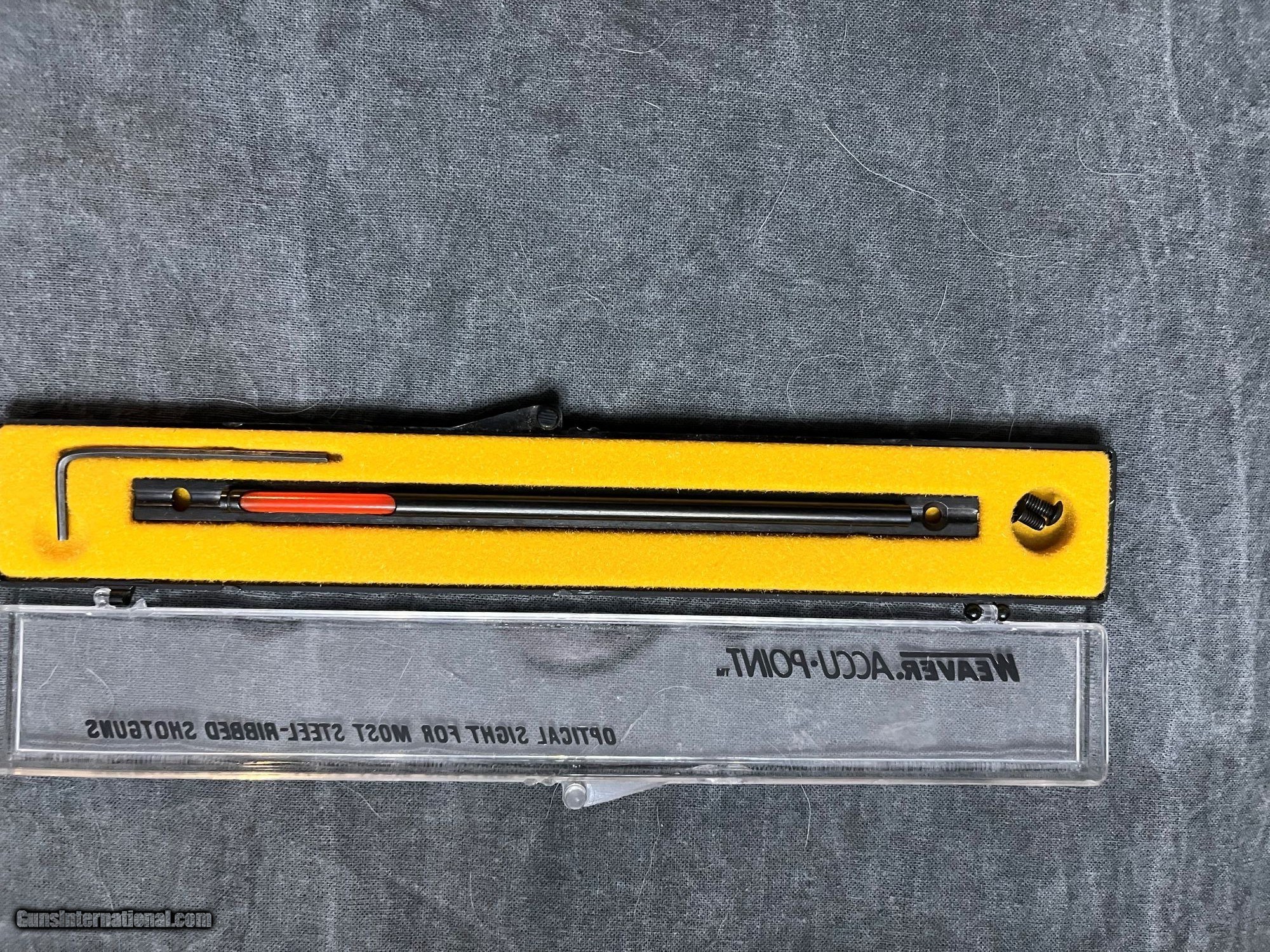 VINTAGE WEAVER ACCU-POINT OPTICAL SIGHT FOR MOST STEEL RIBBED SHOTGUNS ...