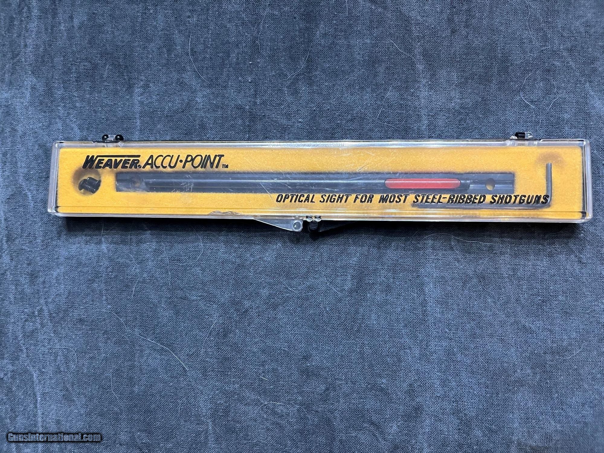 VINTAGE WEAVER ACCU-POINT OPTICAL SIGHT FOR MOST STEEL RIBBED SHOTGUNS ...