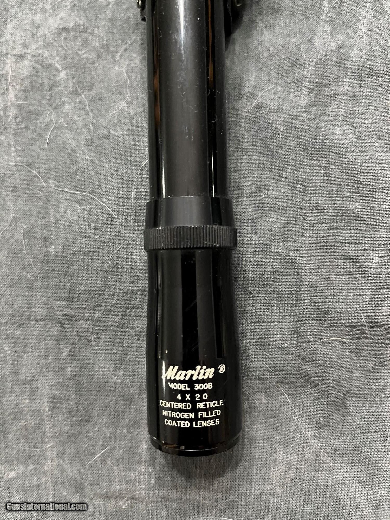 VINTAGE MARLIN MODEL 300B 4 X 20, W/MOUNTS22 SCOPE