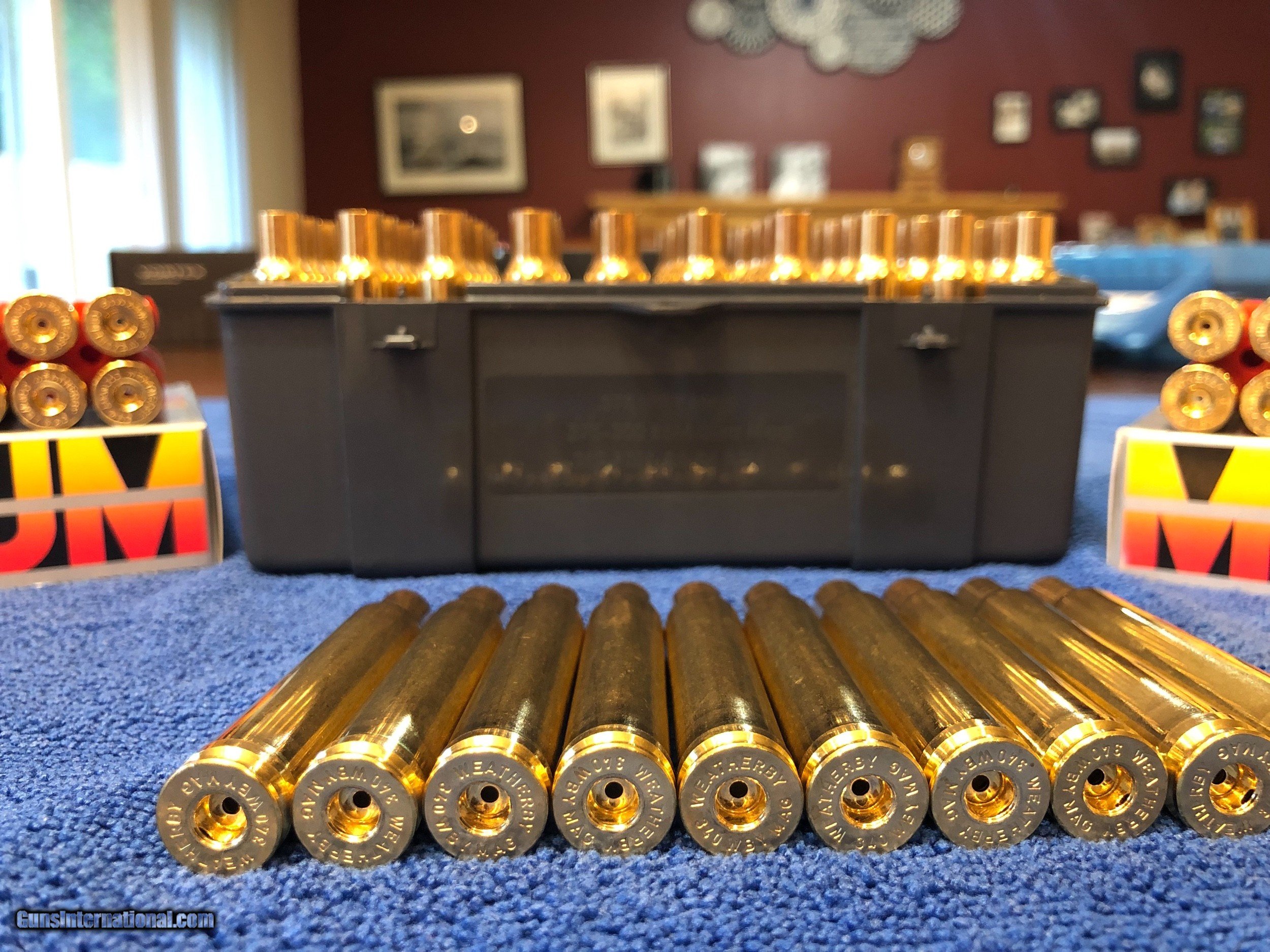 Weatherby .340 Magnum 100 brand new un-primed factory wby brass