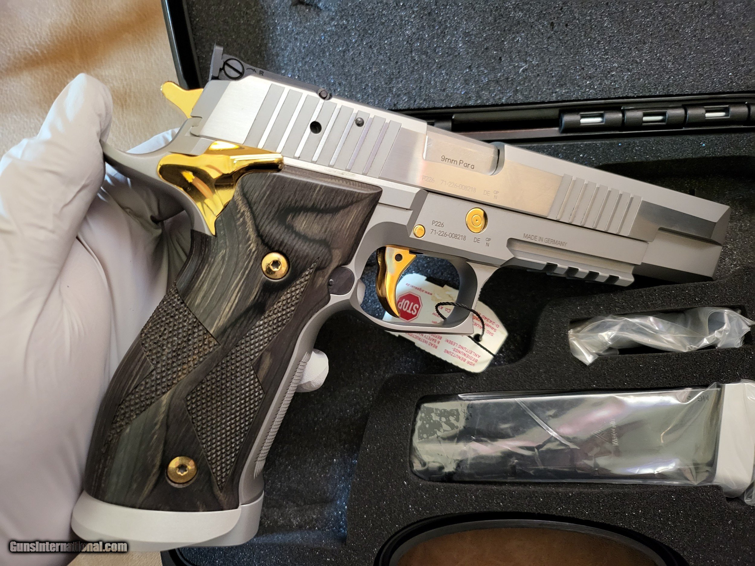 Sig Sauer P226 X-Six Gold Luxury! Factory New! Collector Quality German ...