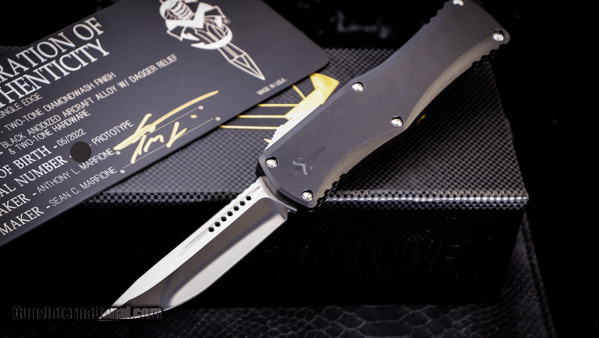 MARFIONE CUSTOM "HERA" PROTOTYPE OTF AUTOMATIC 3" DROP POINT ...