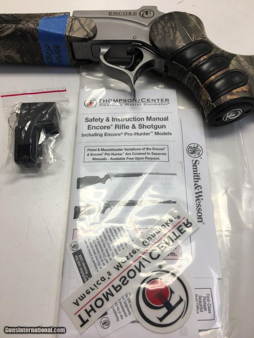 New Thompson Center Encore Pro Hunter frame and flex tech stock.