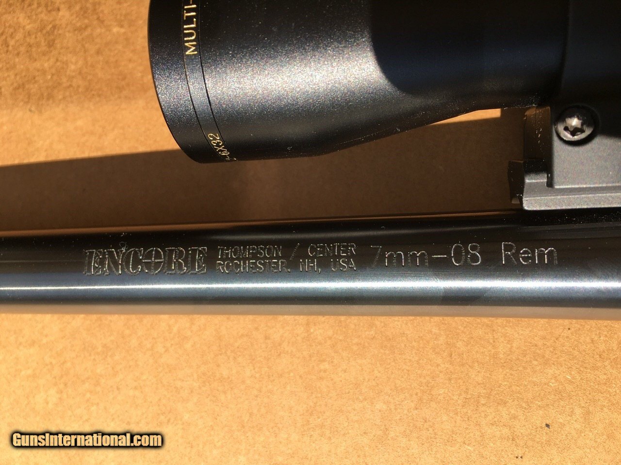 T/C Thompson Center Encore pistol barrel with scope 7mm-08