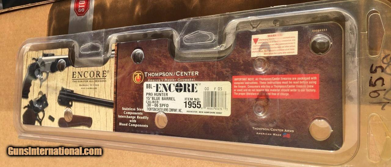 T/C Thompson Center Encore Pro Hunter pistol barrel 30-06 New