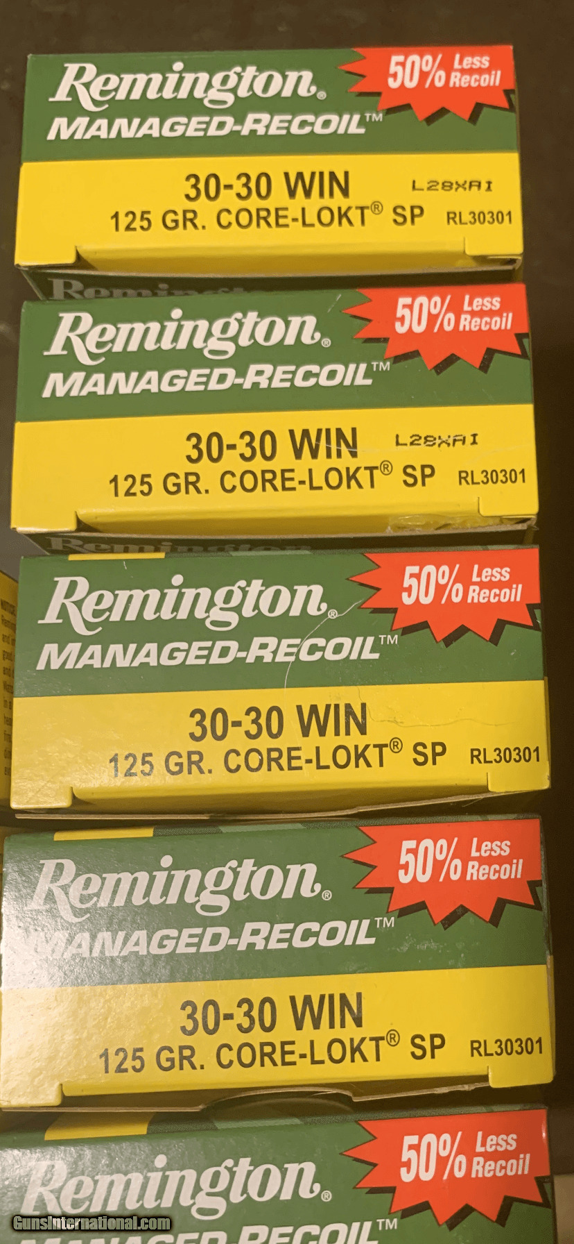 100 Rounds Remington Core Lokt 30-30 125g