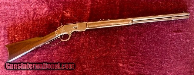Winchester model 1873 with Octagon barrel & Rectangular Thumbprint Dust ...