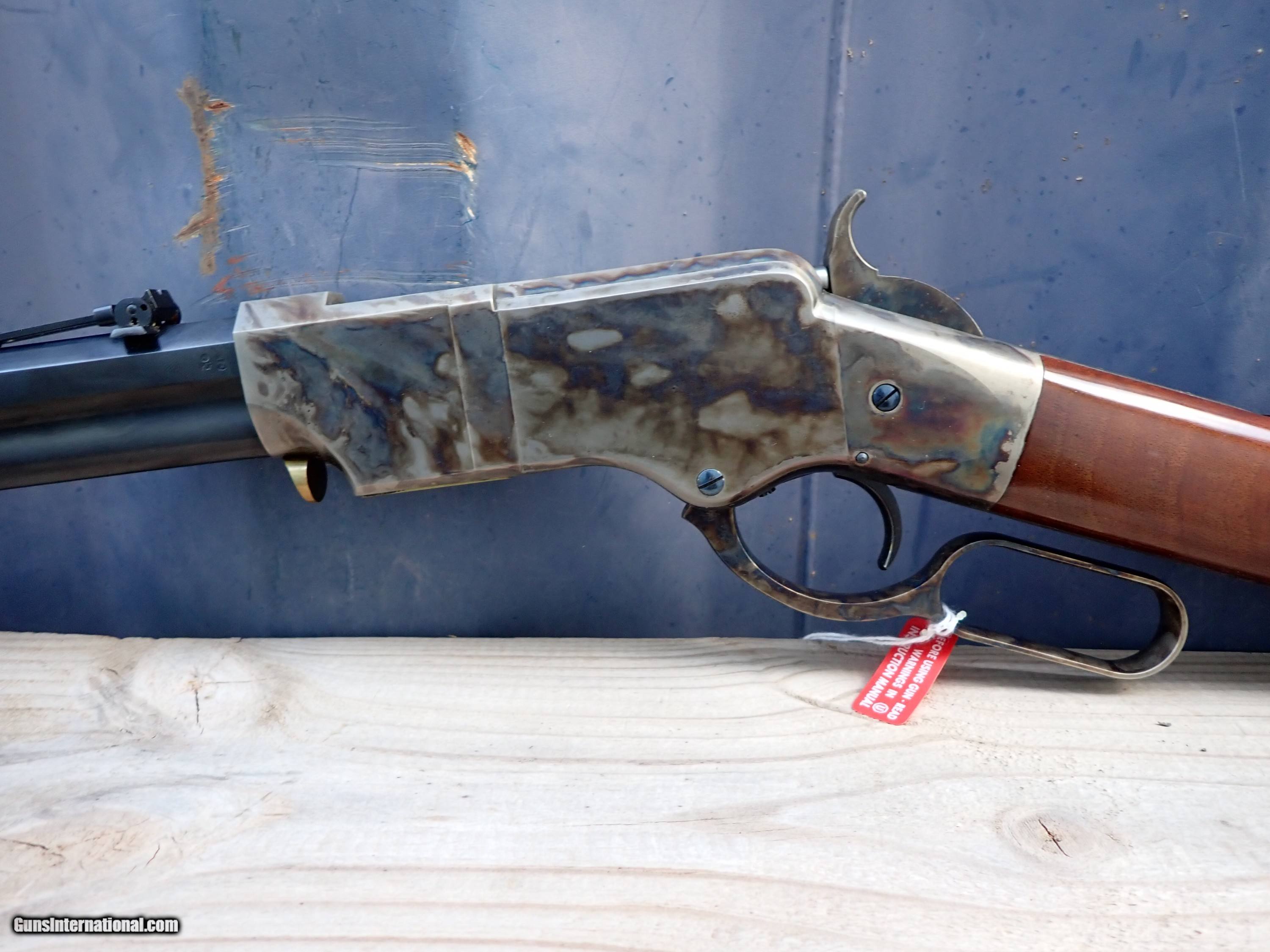Cimarron Arms 1860 Henry - 44-40 WCF Case Color Steel Frame