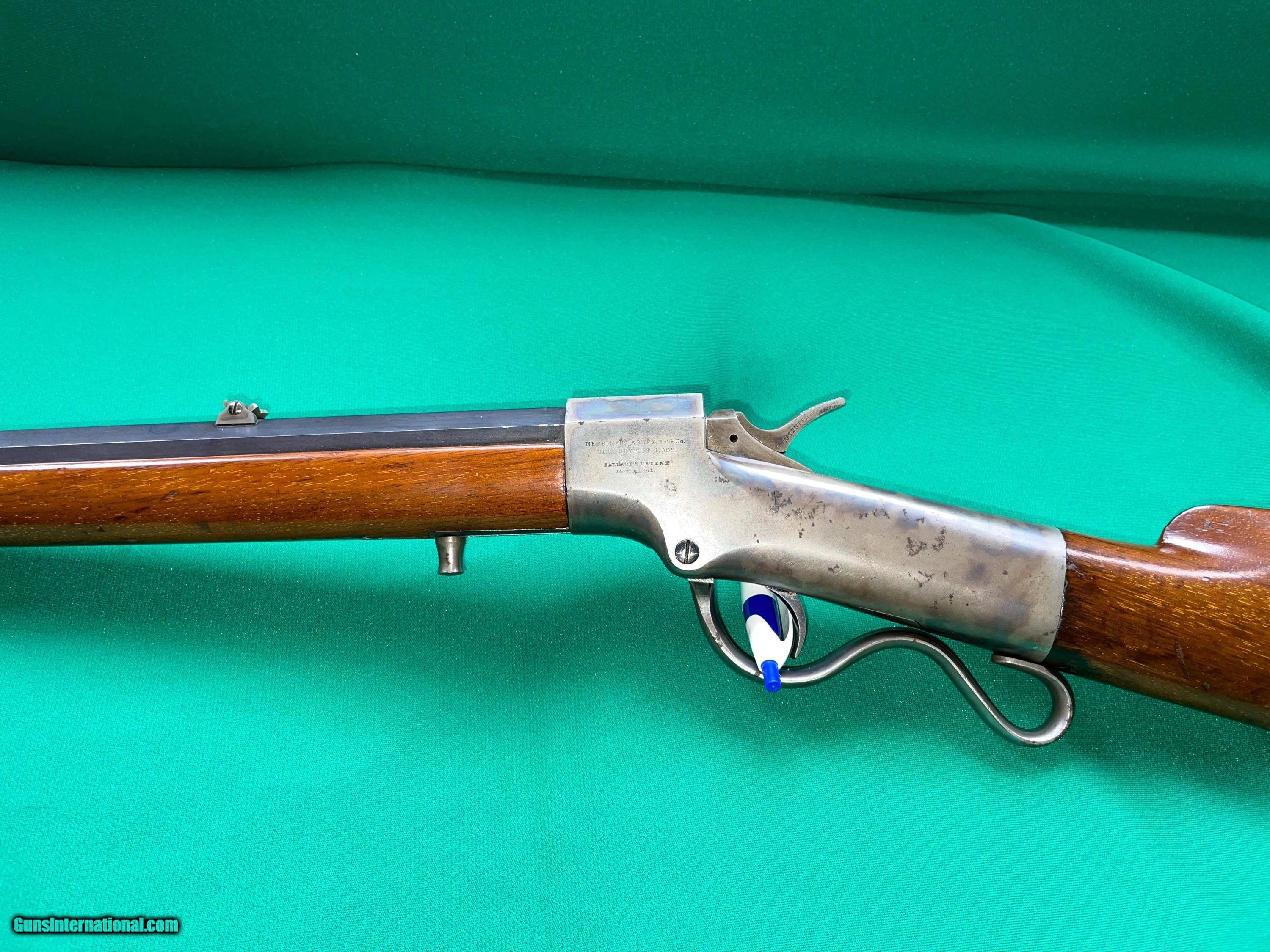 Rare Marlin Ballard #2 Merrimack .32 rimfire case hardened