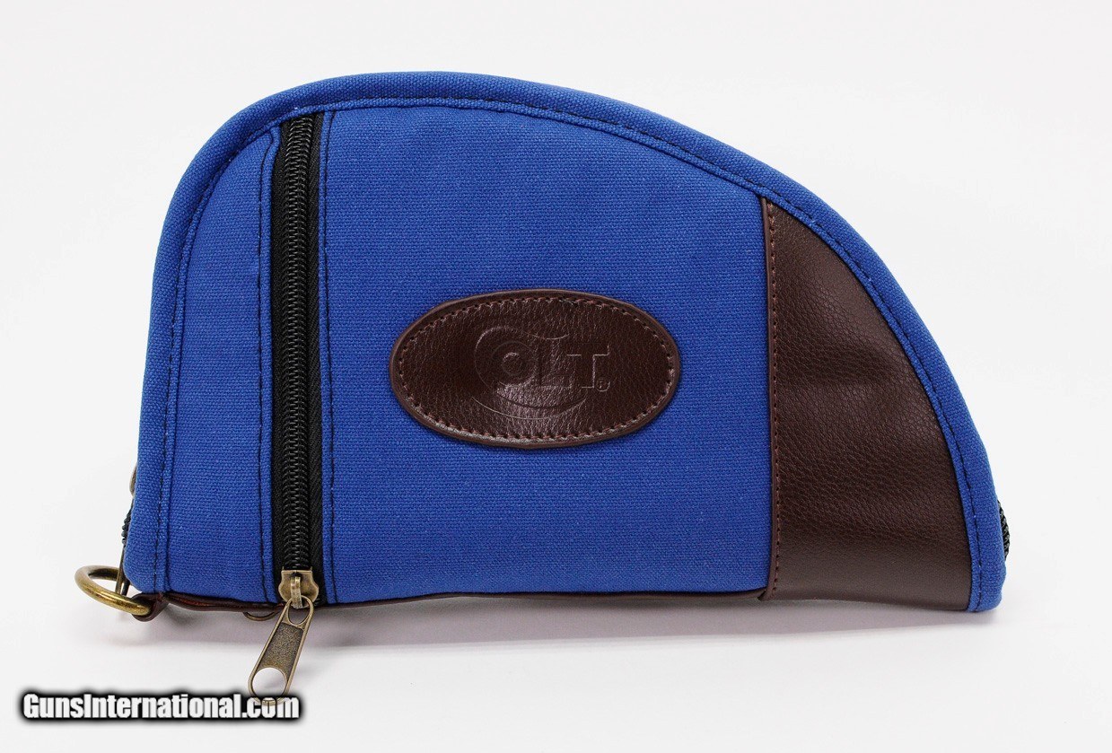 Colt Python 8" Blue Factory Soft Sided Pistol Case. Fits 2.5" Bbls