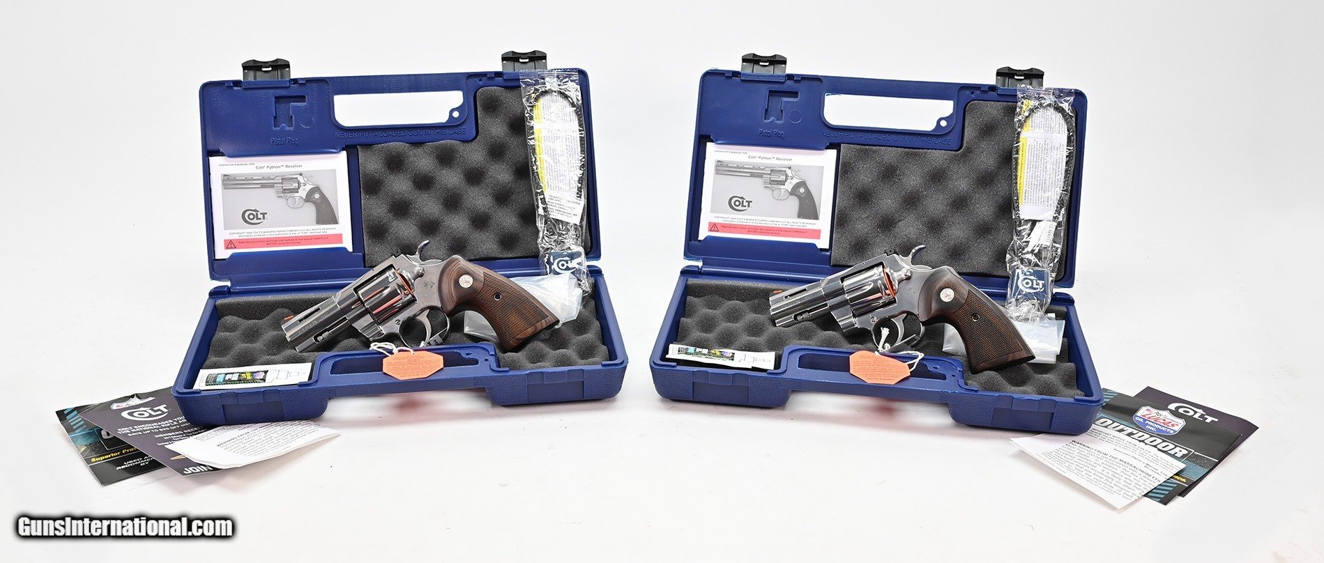 Colt 2020 Python. Consecutive Pair. 3 Inch Stainless Steel. Model ...