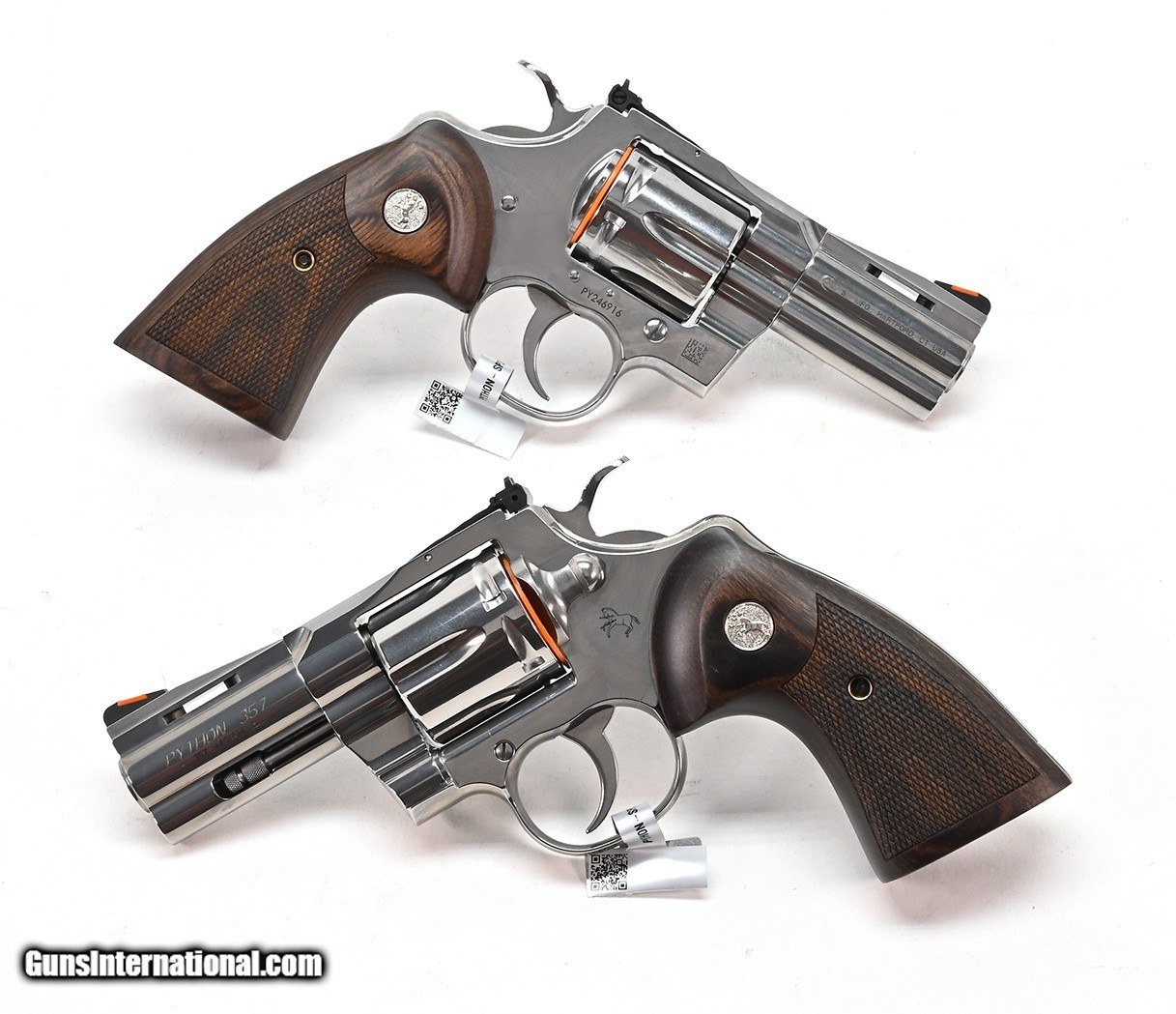 Colt Python New Production. Consecutive Pair. 3 Inch Stainless Steel ...