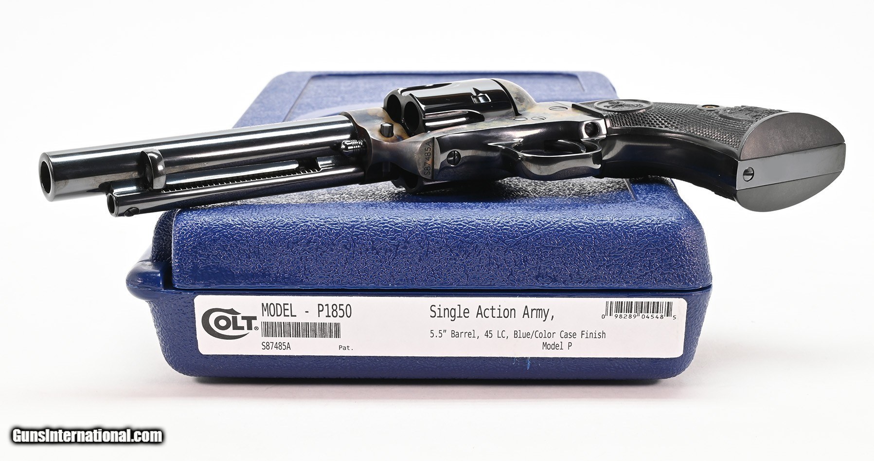 Colt Single Action Army 45. 5 1/2 Inch Case Colored. Model P1850. New ...