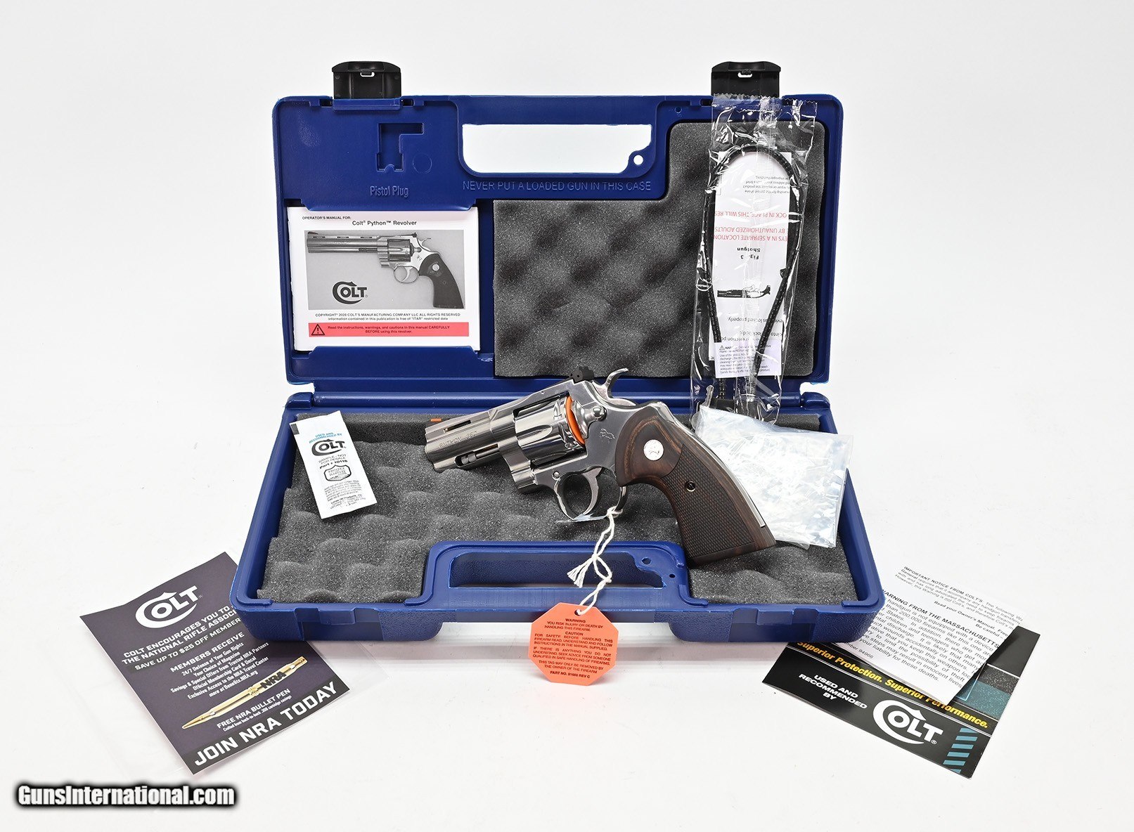 BRAND NEW. New Production Colt Python .357 Mag SP3WTS 3 Inch. In Blue ...