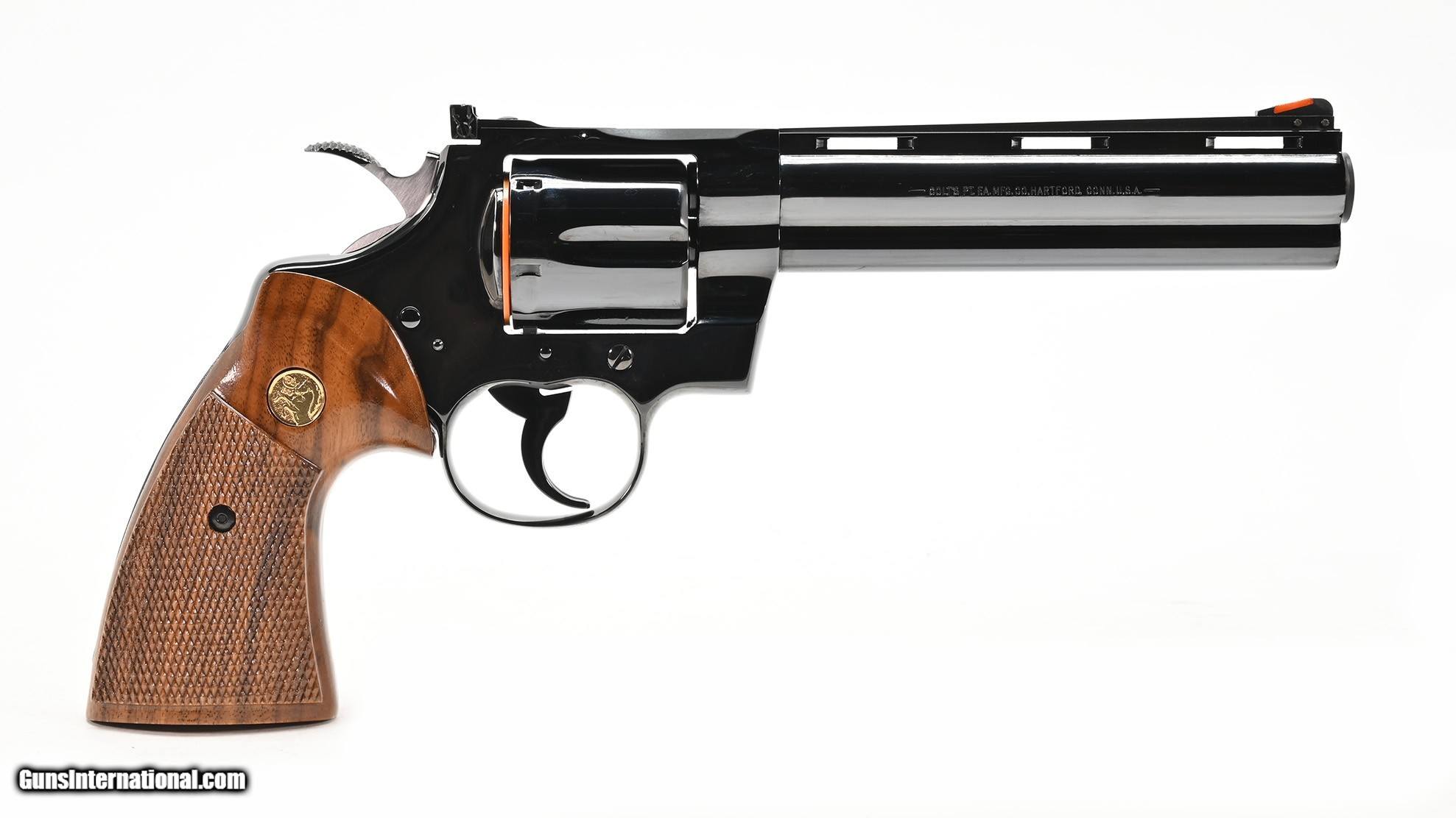 Colt Python .357 Mag. 6 Inch Blue. Like New Condition. DOM 1986