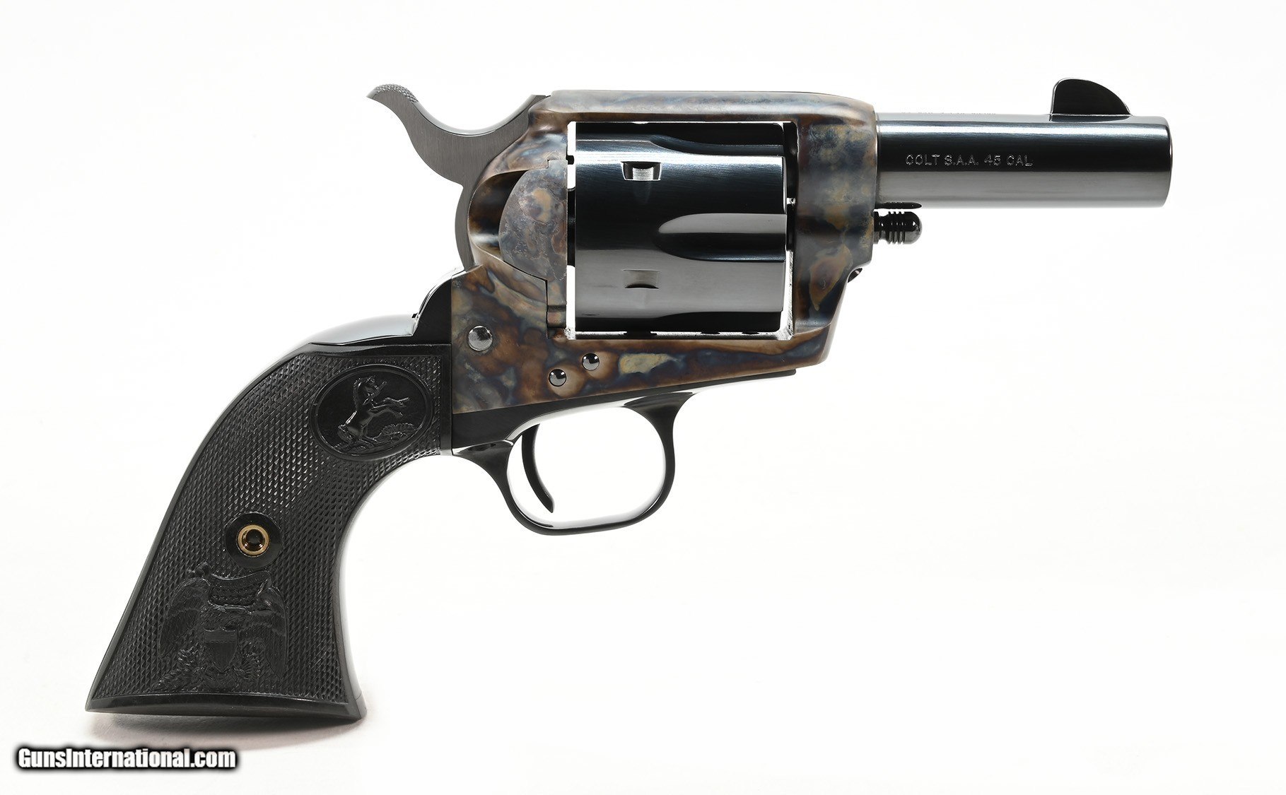 Colt Single Action Army 3 Inch .45 Colt. Blue And Case Colored. Serial ...