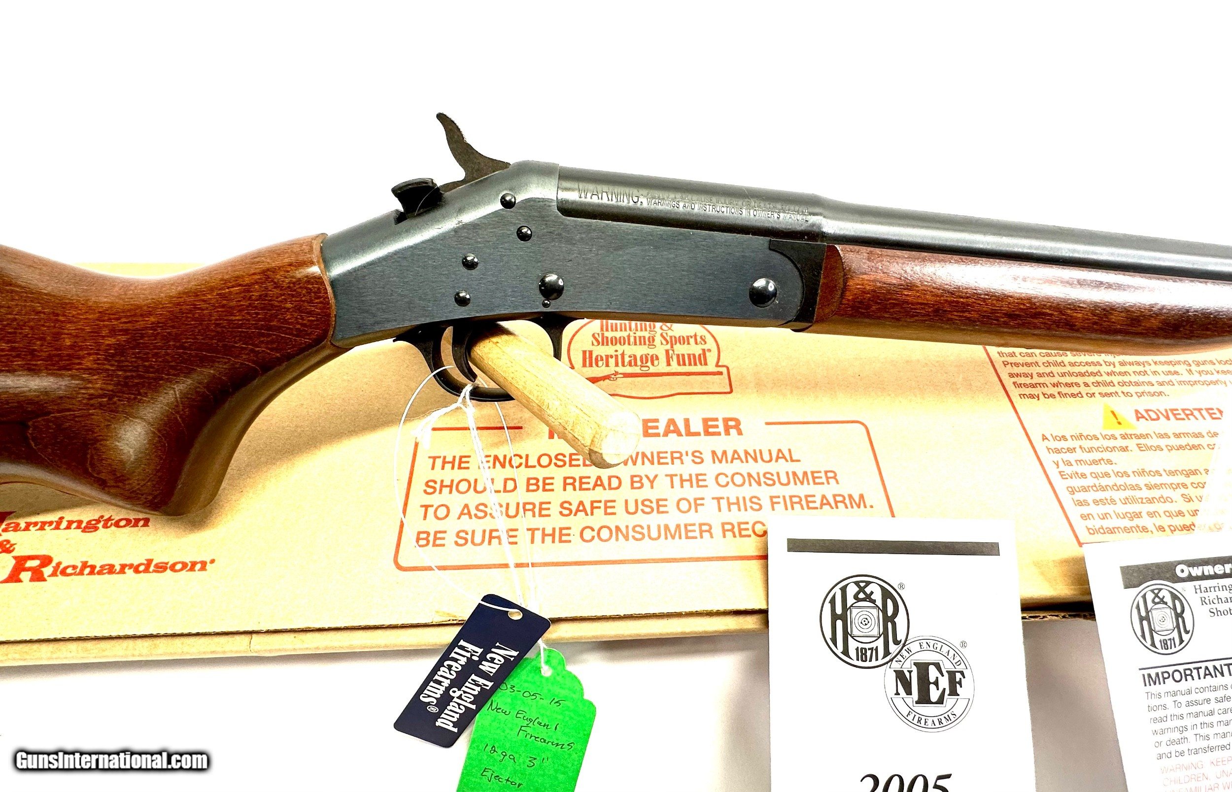 New in the box H&R / NEF Pardner 12 Ga Shotgun All original papers ...