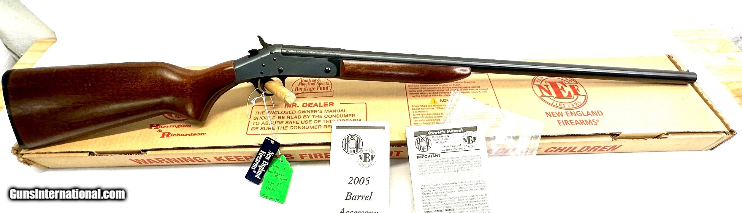 New in the box H&R / NEF Pardner 12 Ga Shotgun All original papers ...