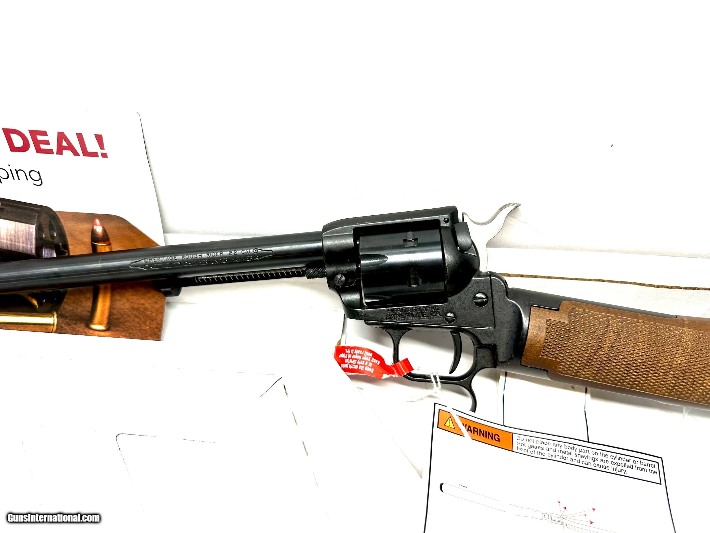 Heritage .22LR rough rider Rancher Walnut checkered Stock *Free ...