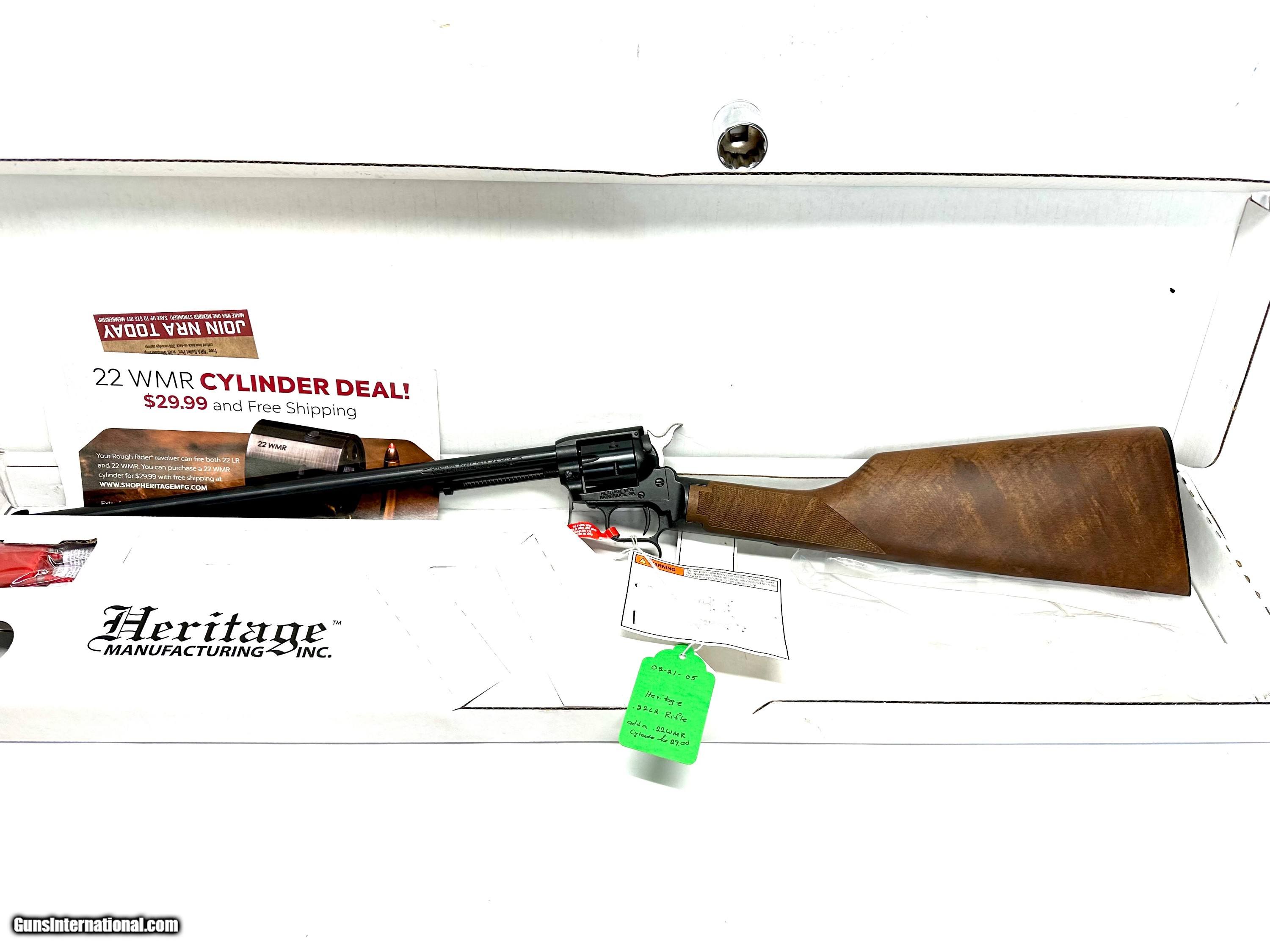 Heritage .22LR rough rider Rancher Walnut checkered Stock *Free ...