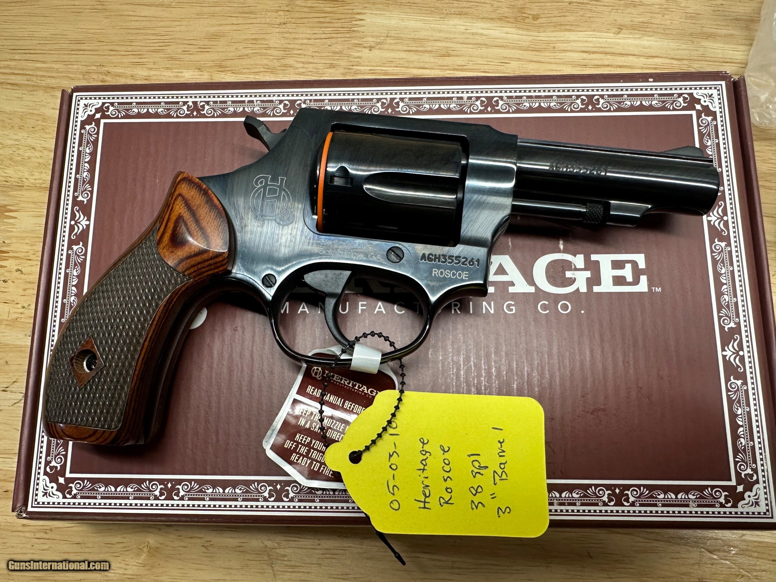 New Heritage Roscoe Revolver 38 special