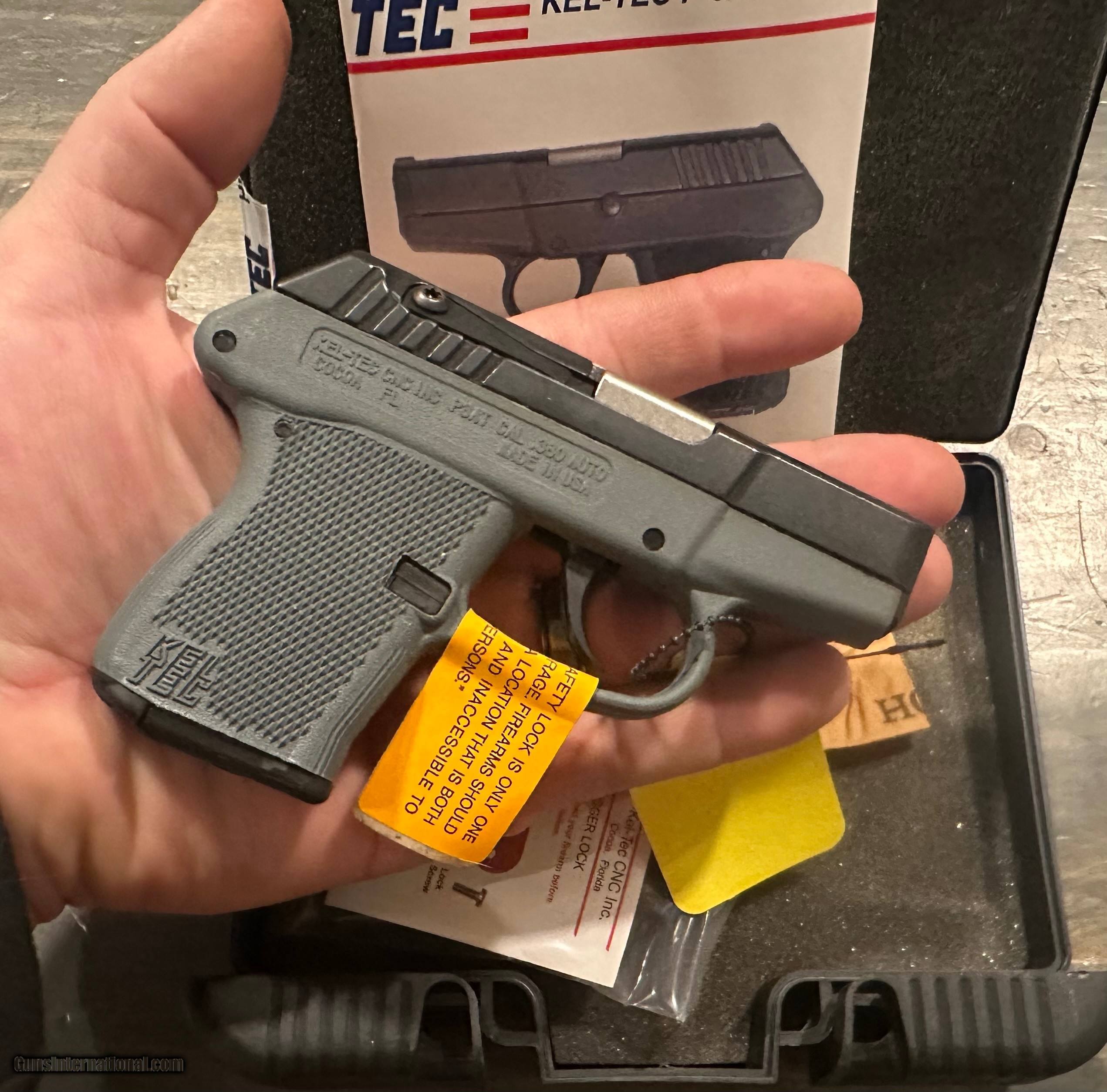 New Kel-Tec P3AT 380 **Includes Shipping and Credit Card Fees** Blued / Gray Grip