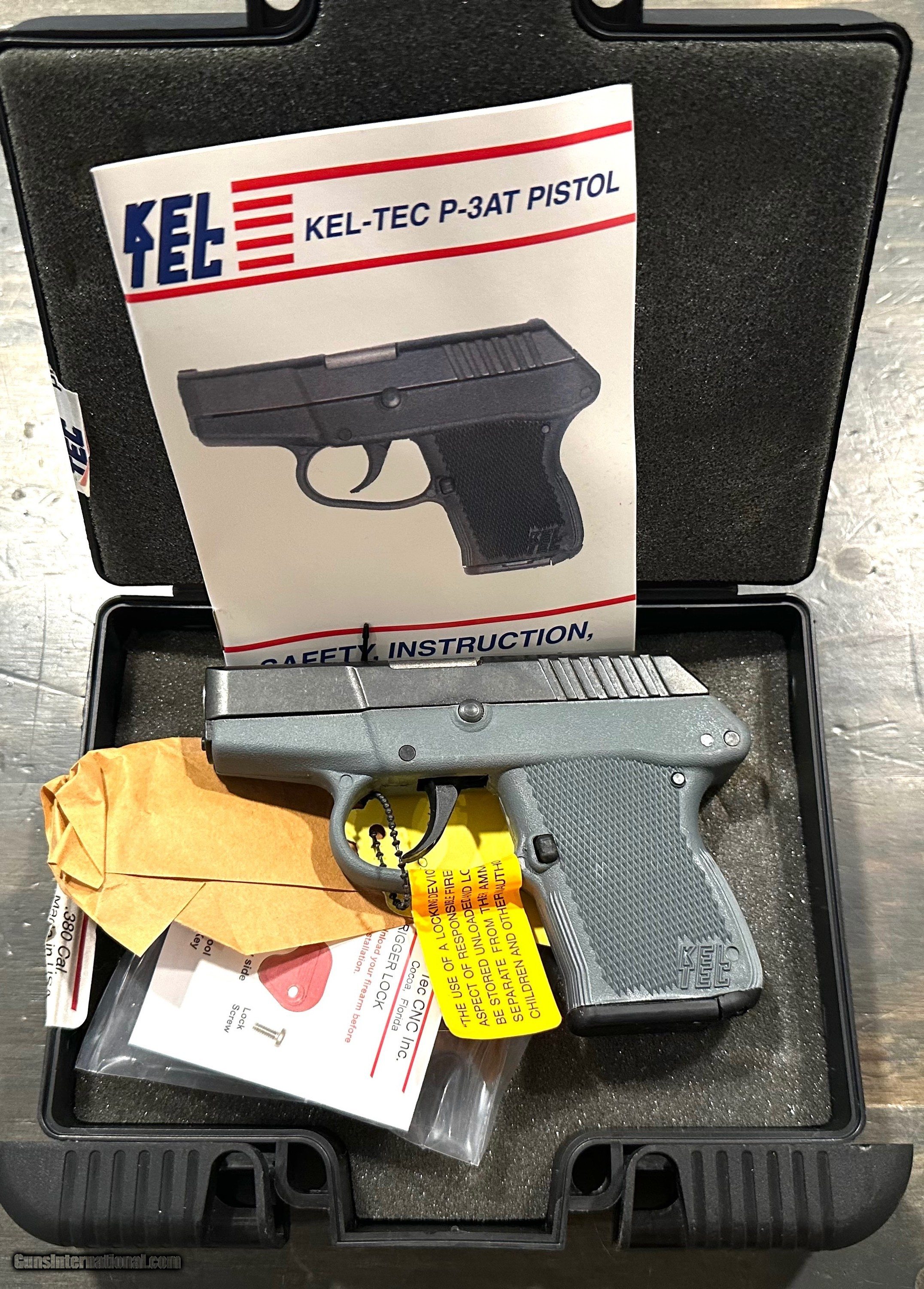 New Kel-Tec P3AT 380 **Includes Shipping and Credit Card Fees** Blued / Gray Grip