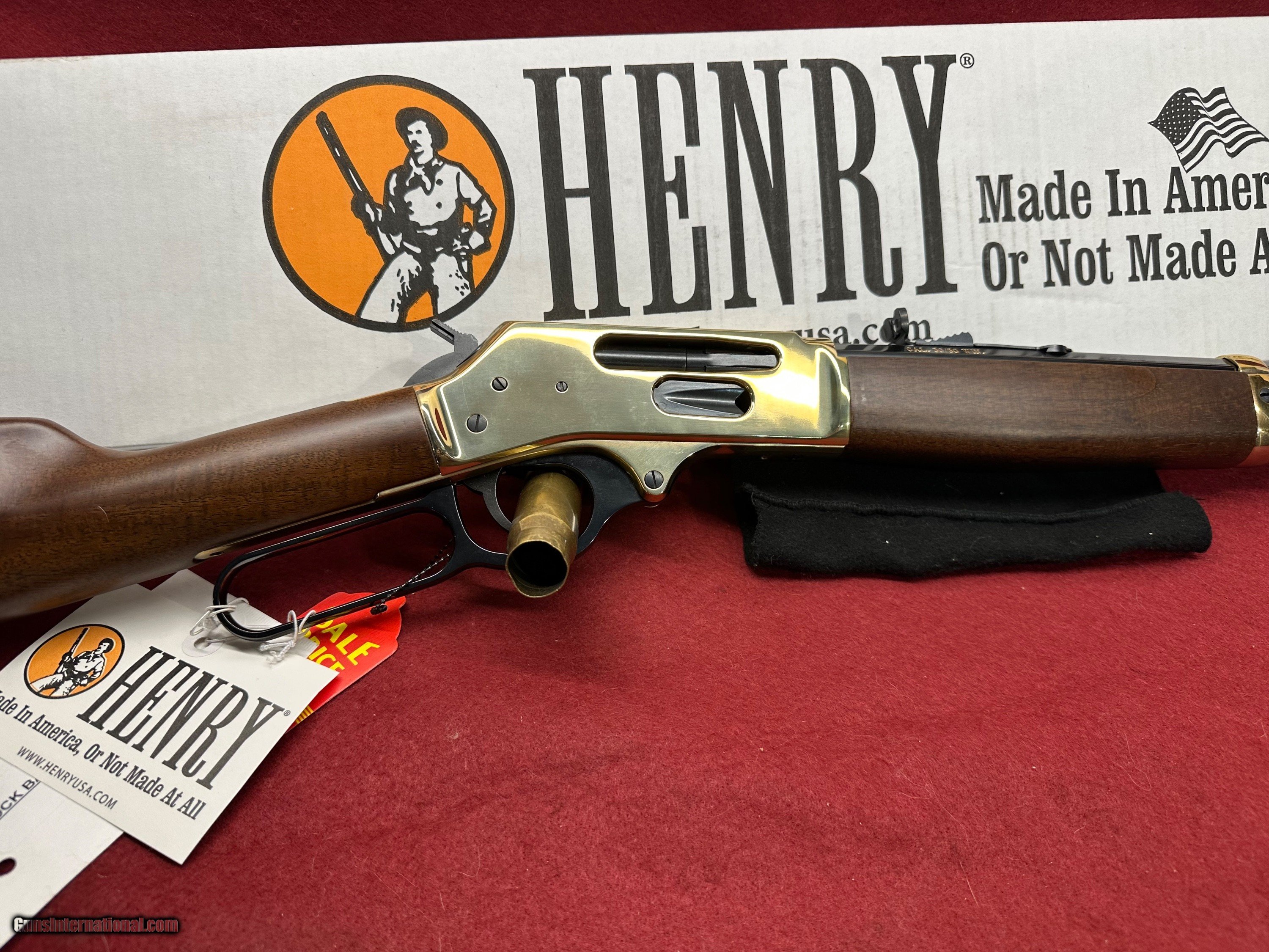Henry 30-30 Brass Lever action Octagon barrel NIB **No Credit Card Fees**