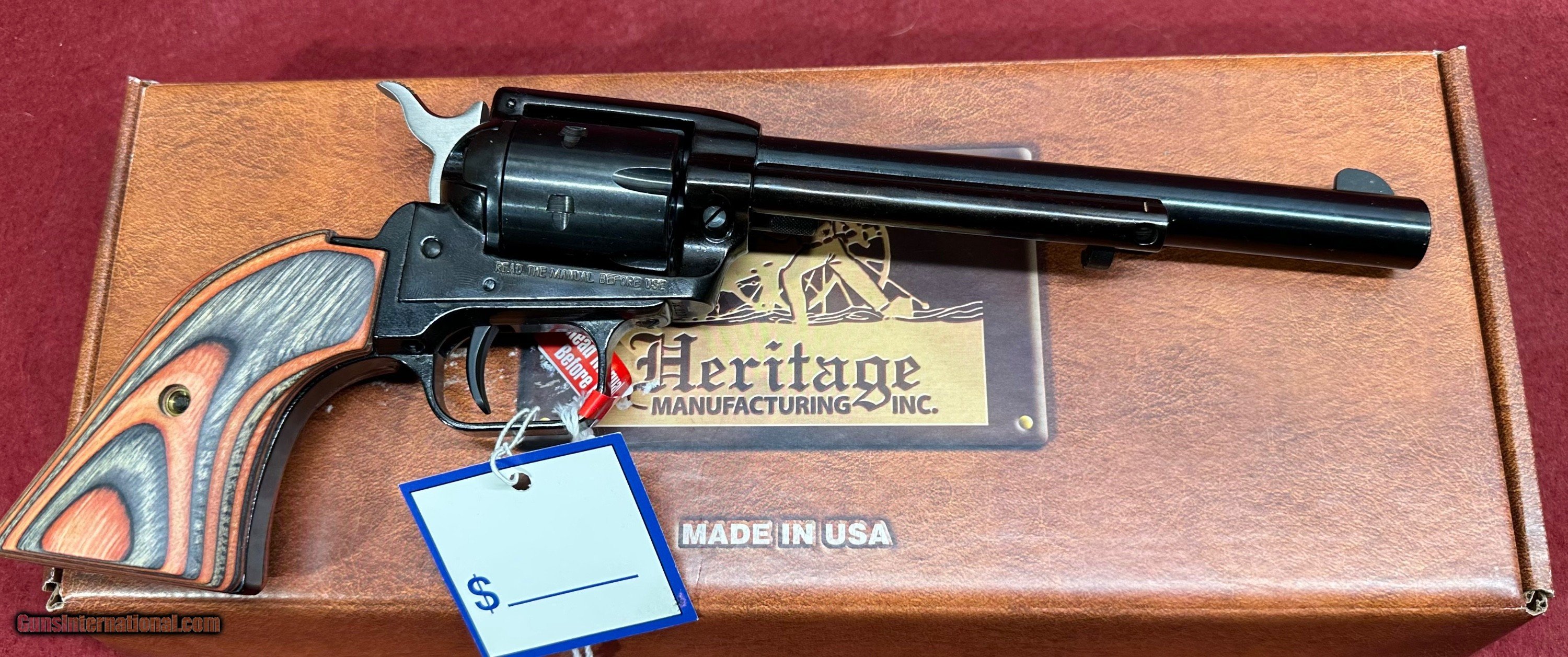 New Heritage .22LR Revolver Red White & Blue Handled ** No Credit Card ...