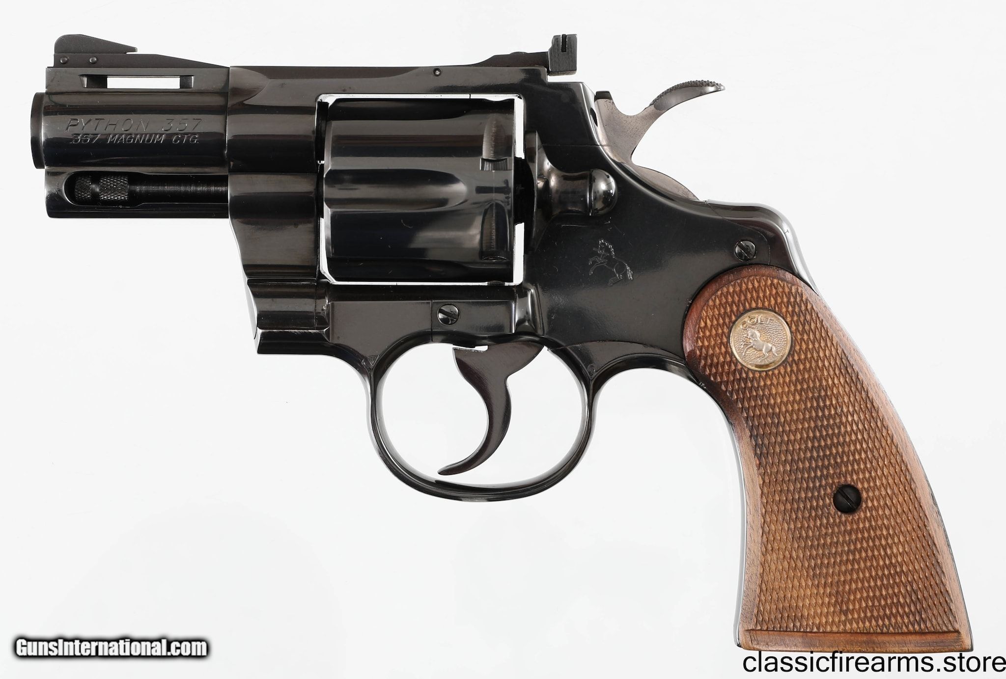 COLT PYTHON 2-1/2 1973 YEAR MODEL BLUED