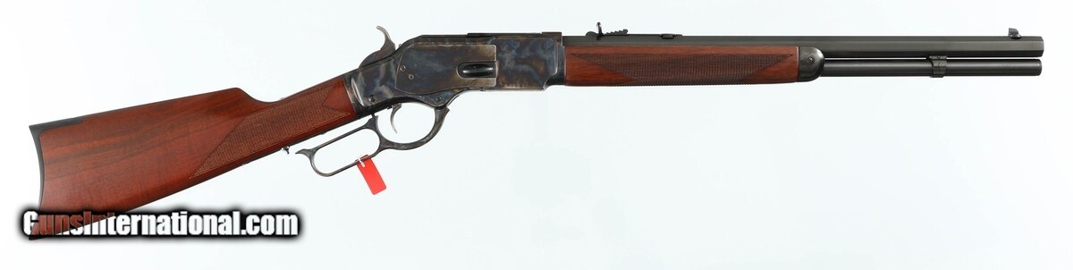 TAYLOR‚‚S & CO. NIB MODEL 1873 CASE HARDENED 45LC OCTAGONAL BARREL CHECKERED WOOD .45 L