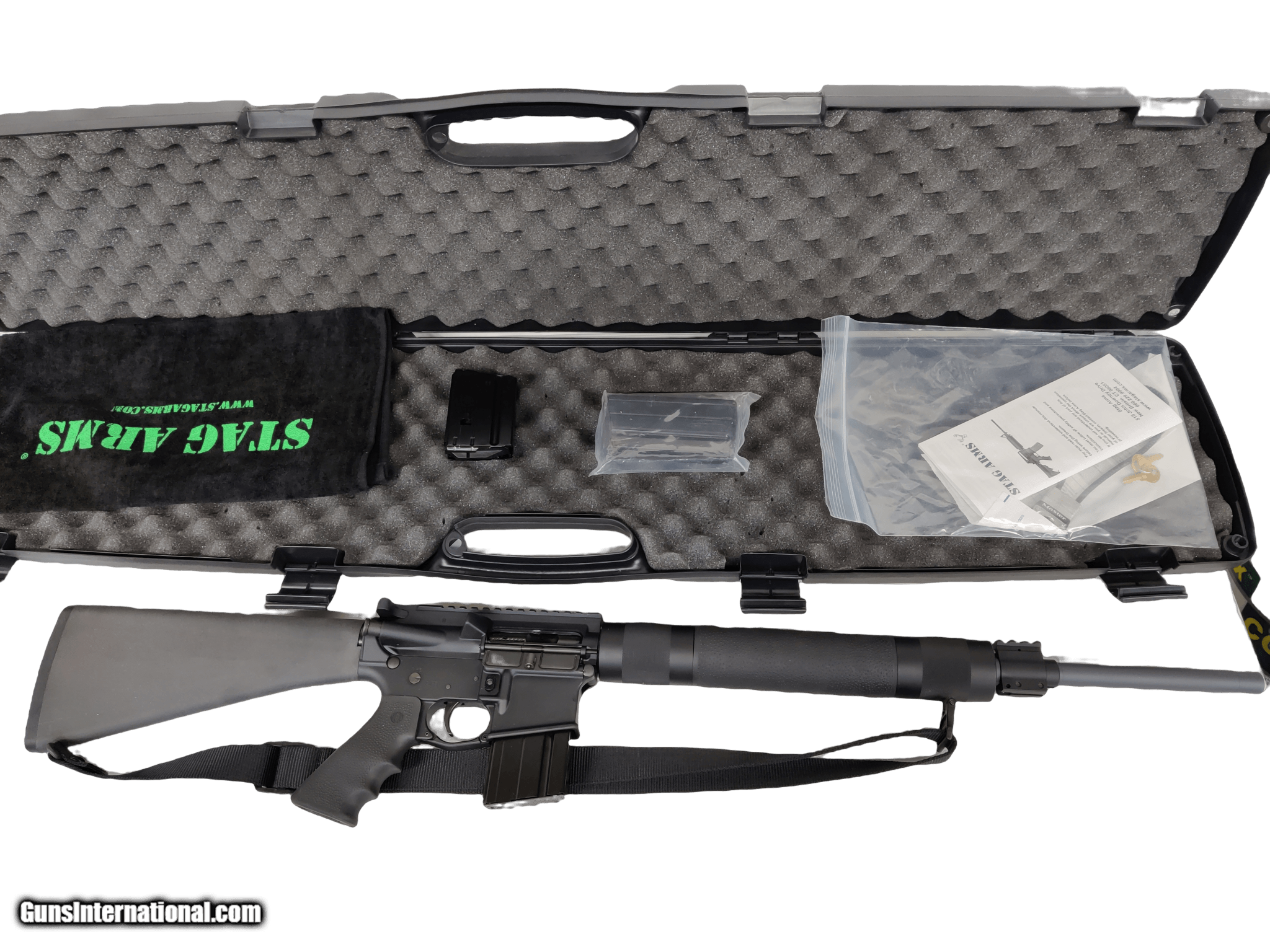 STAG ARMS Model 7 AR-15 6.8SPC w/3 Mags, Hard Case, Sling, Manuals 6 ...