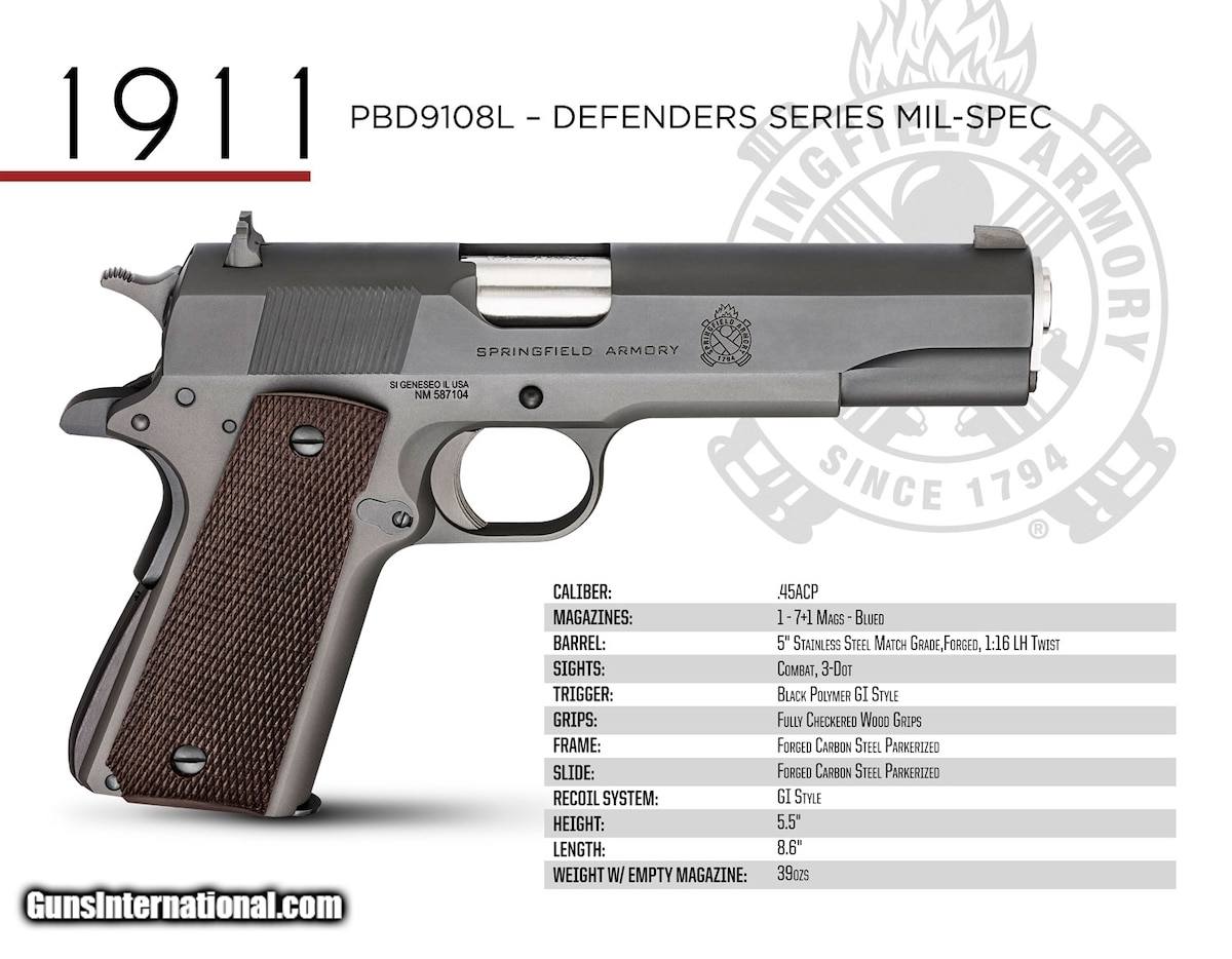 SPRINGFIELD ARMORY 1911 MIL SPEC .45 ACP
