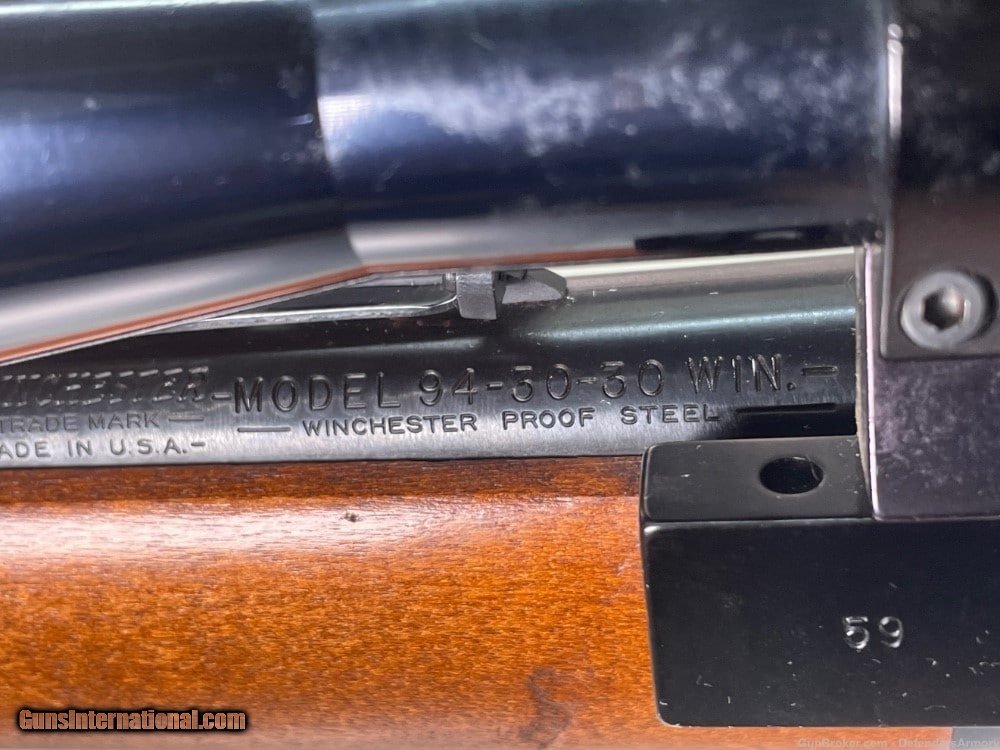 WINCHESTER Model 94 W Side Mounted Tasco 3 9x32 Scope 30 30 WIN WINCHESTER Model 94 W Side Mounted Tasco 3 9x32 Scope 30 30 WIN