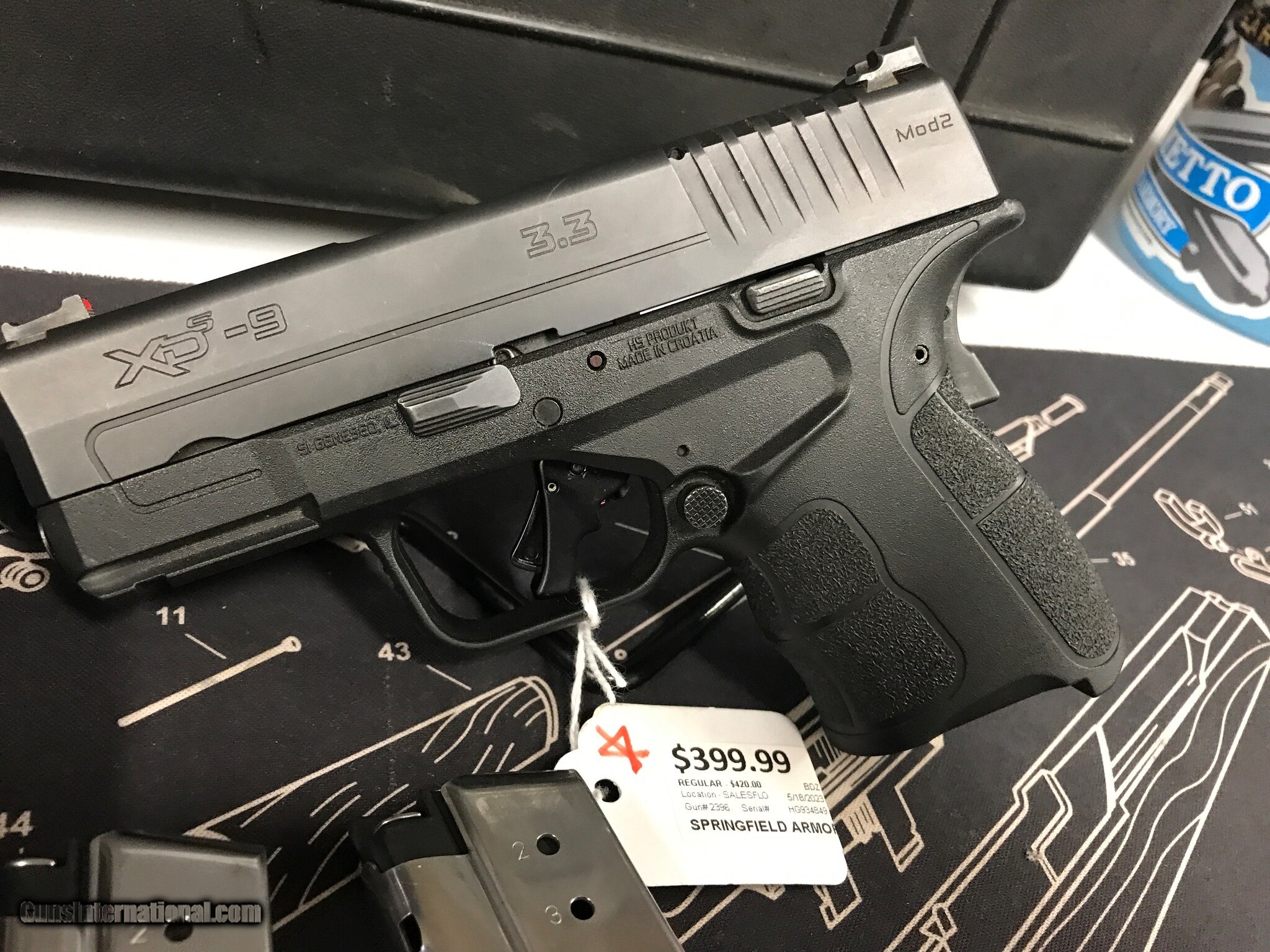SPRINGFIELD ARMORY XDS-9 3.3 9MM LUGER (9X19 PARA)