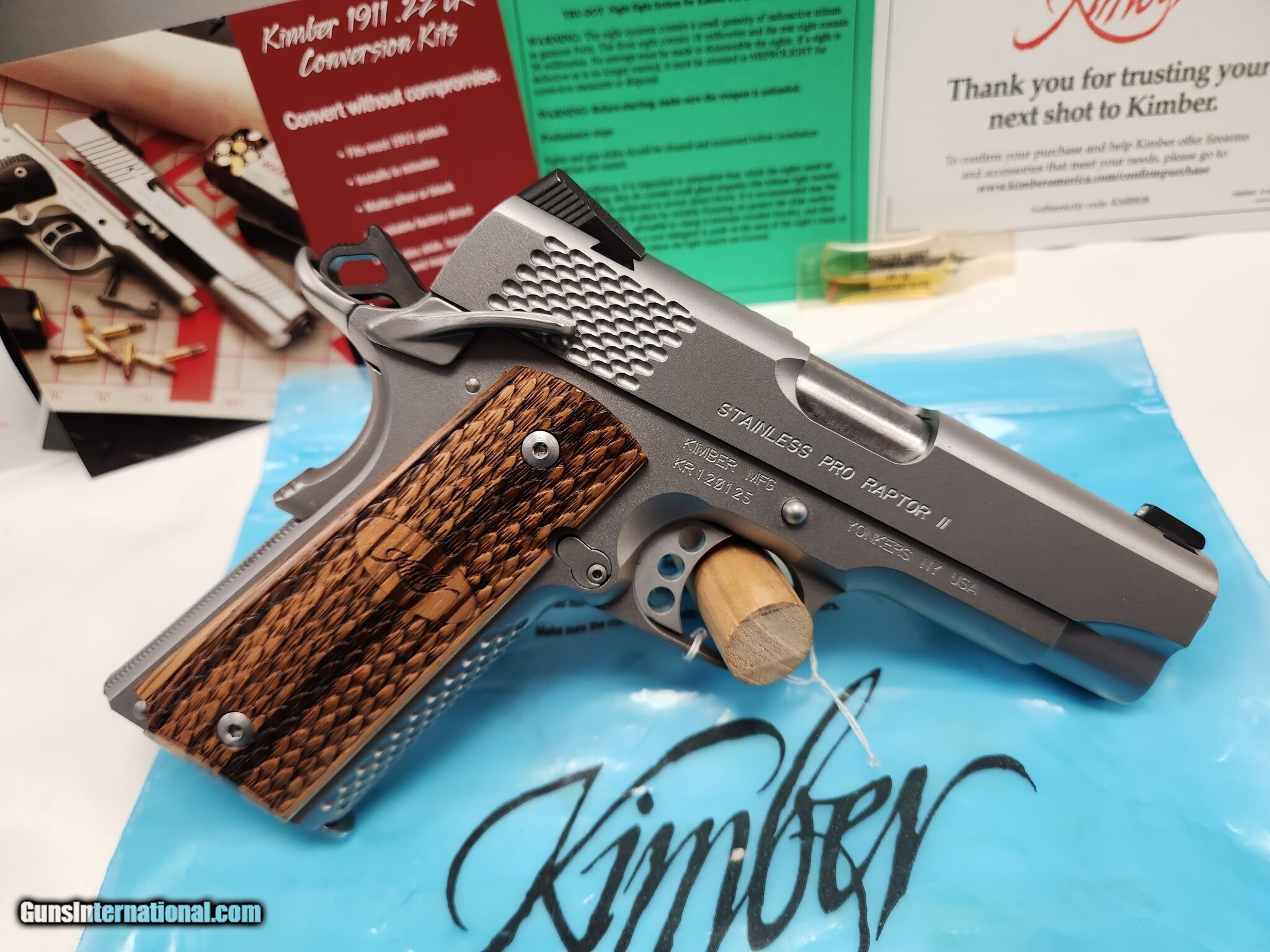 KIMBER STAINLESS PRO RAPTOR II .45 ACP