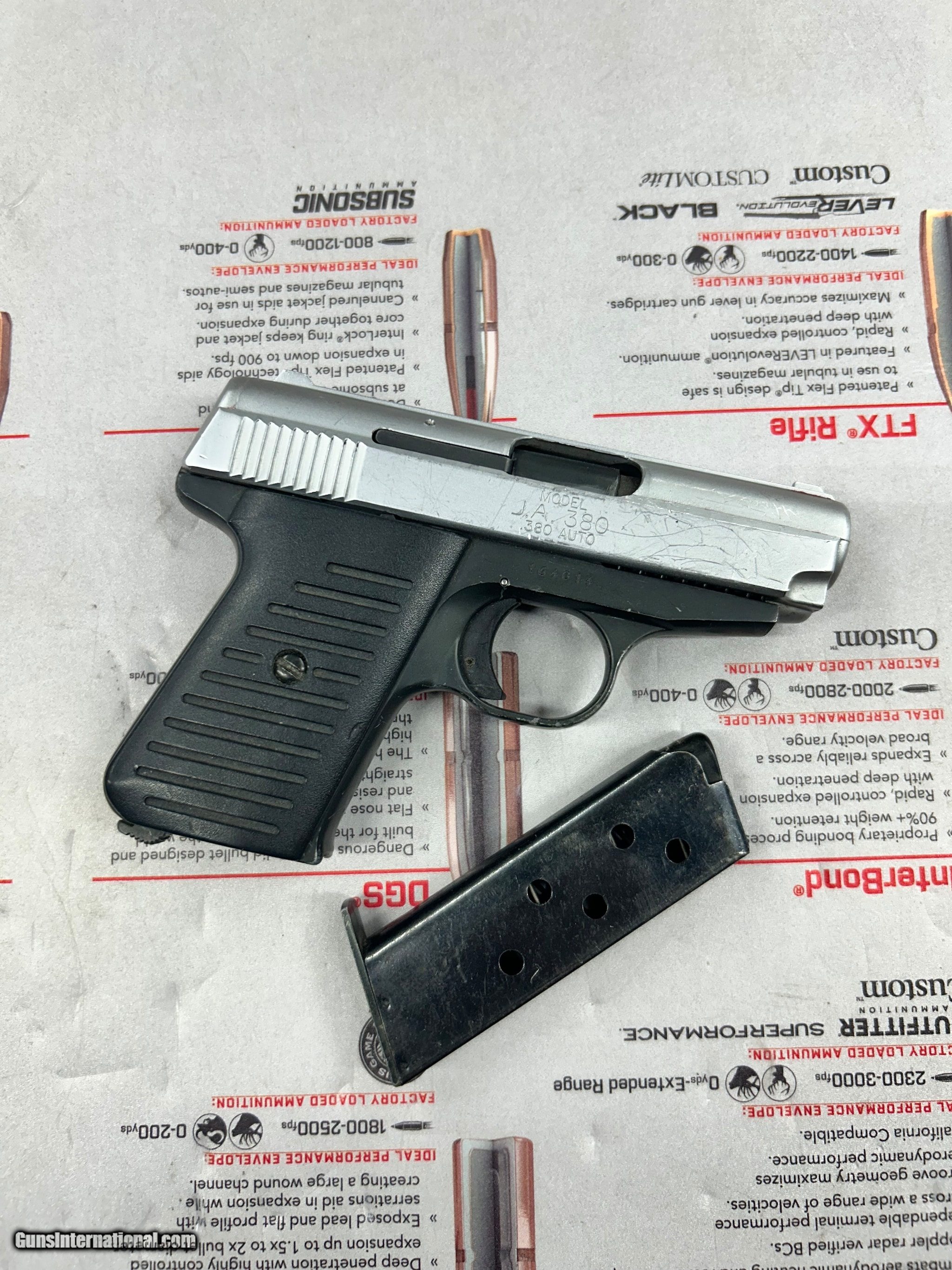 JIMENEZ ARMS INC. J.A 380 .380 ACP