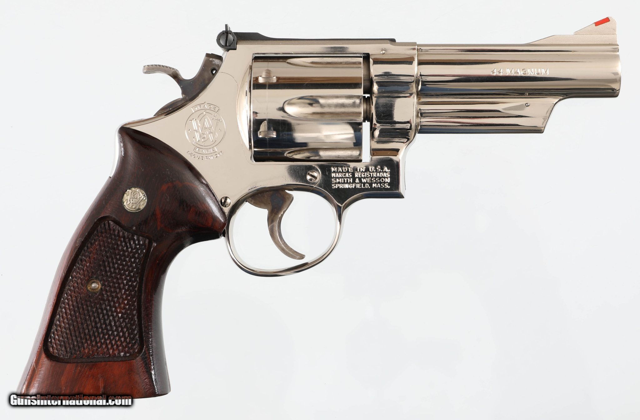 SMITH & WESSON RARE MODEL 29-2 4 1/8" NICKEL .44 MAGNUM