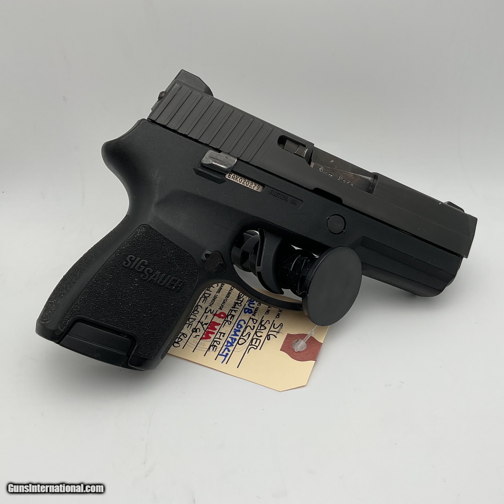 SIG SAUER P250 SUB COMPACT 9MM LUGER (9x19 PARA)