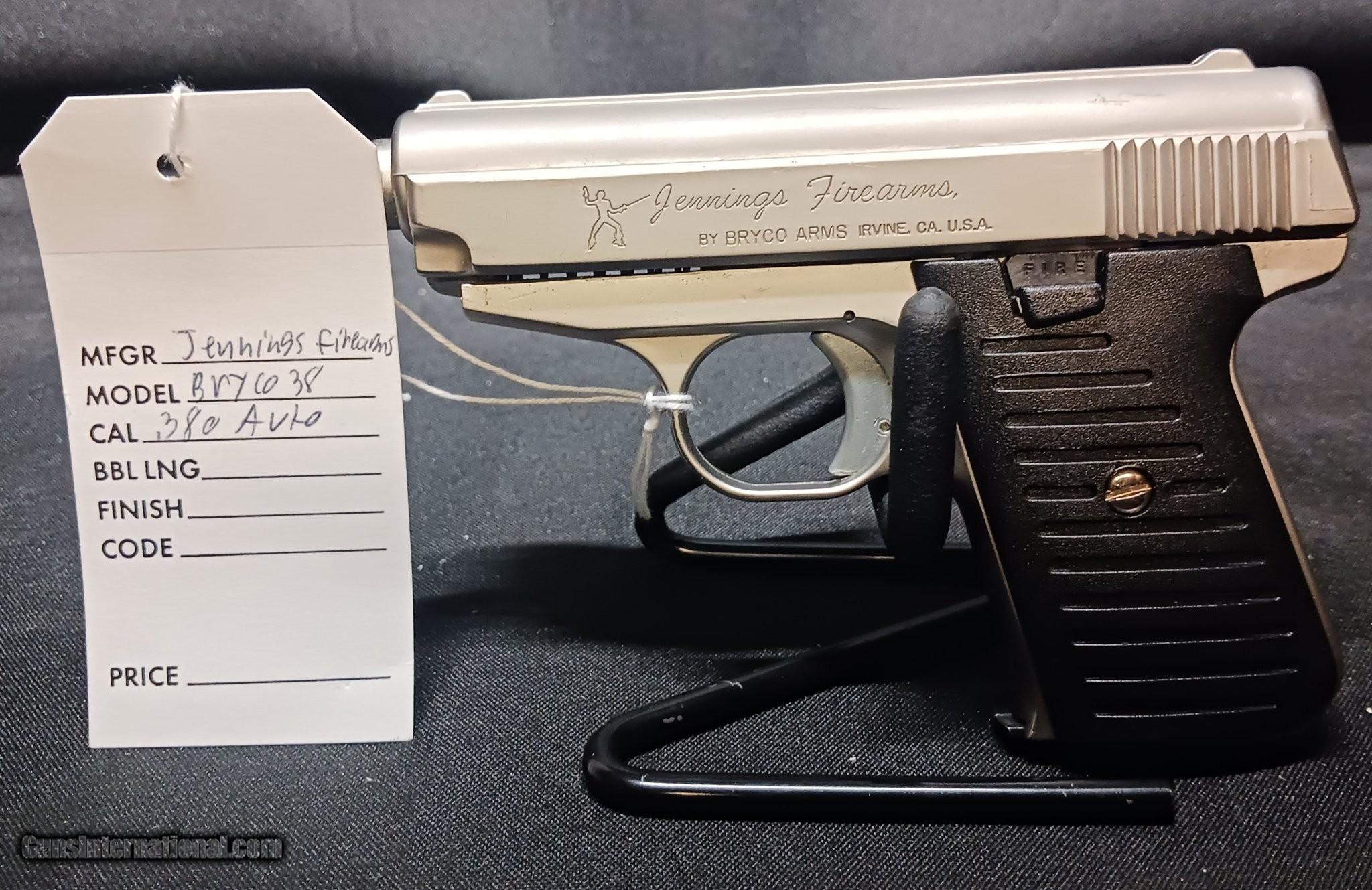 JENNINGS FIREARMS BRYCO 38 .380 ACP for sale