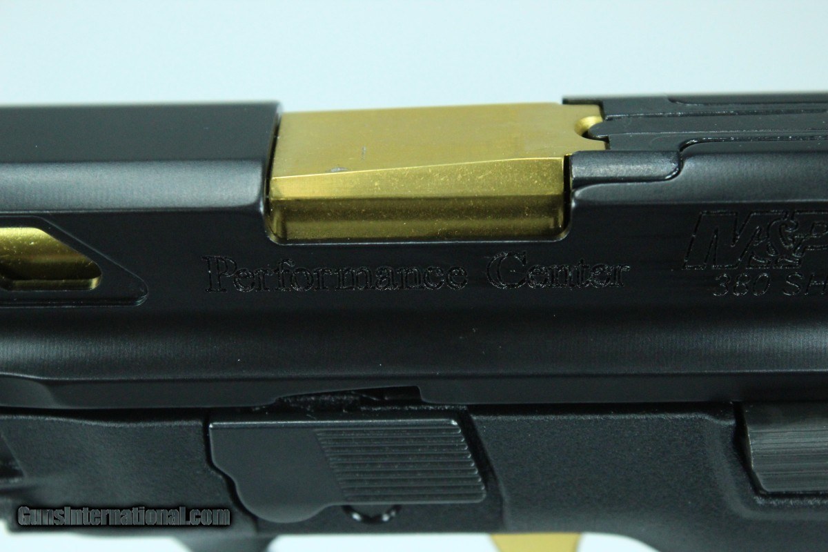 SMITH & WESSON PC M&P9 SHIELD EZ PORTED GOLD TS .380 ACP for sale