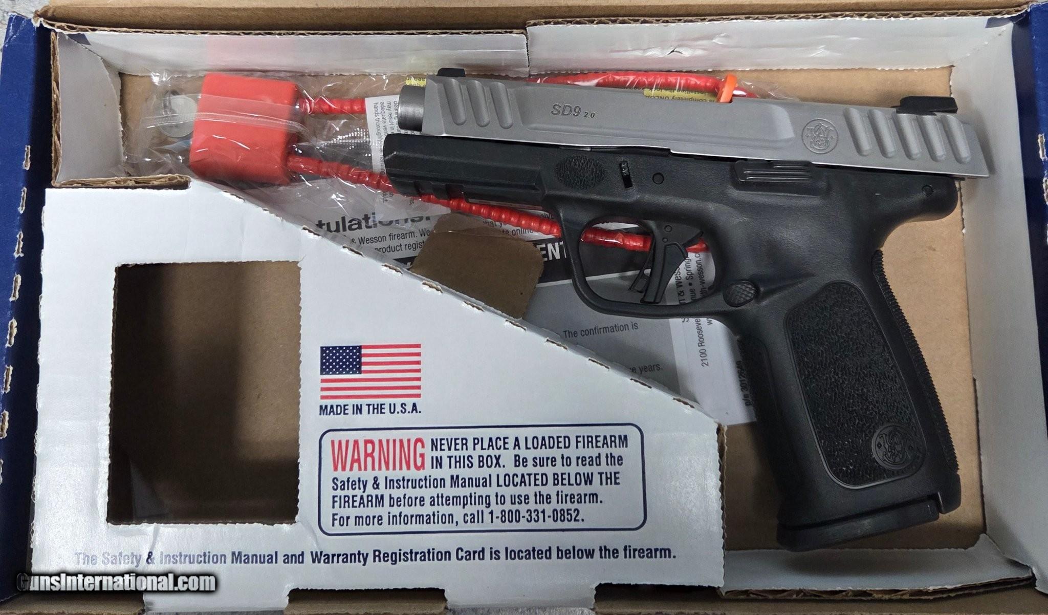 SMITH & WESSON SD9 2.0 *10-ROUND* 9MM LUGER (9X19 PARA) for sale