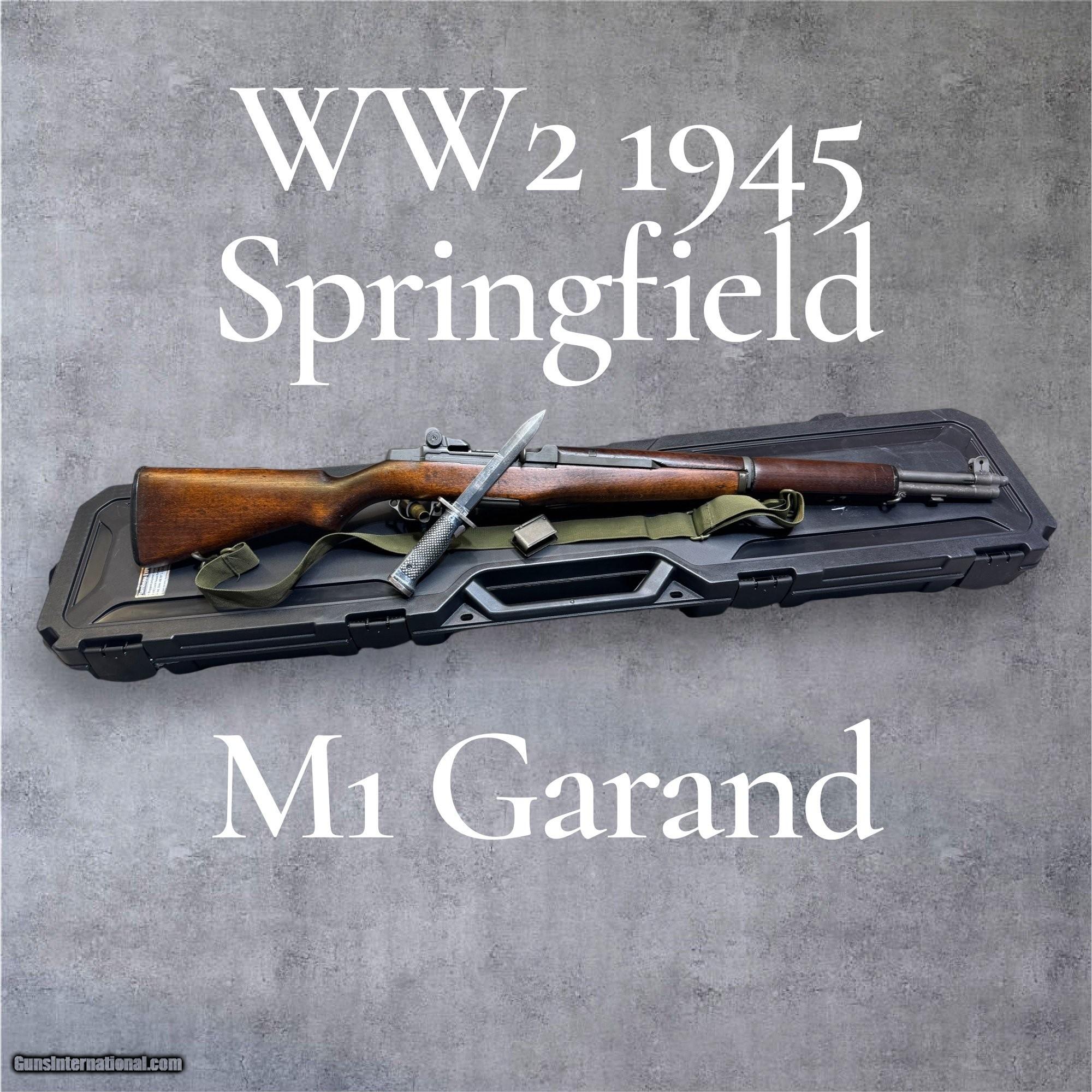 SPRINGFIELD ARMORY M1 Garand WW2 1945 .30-06 SPRG for sale